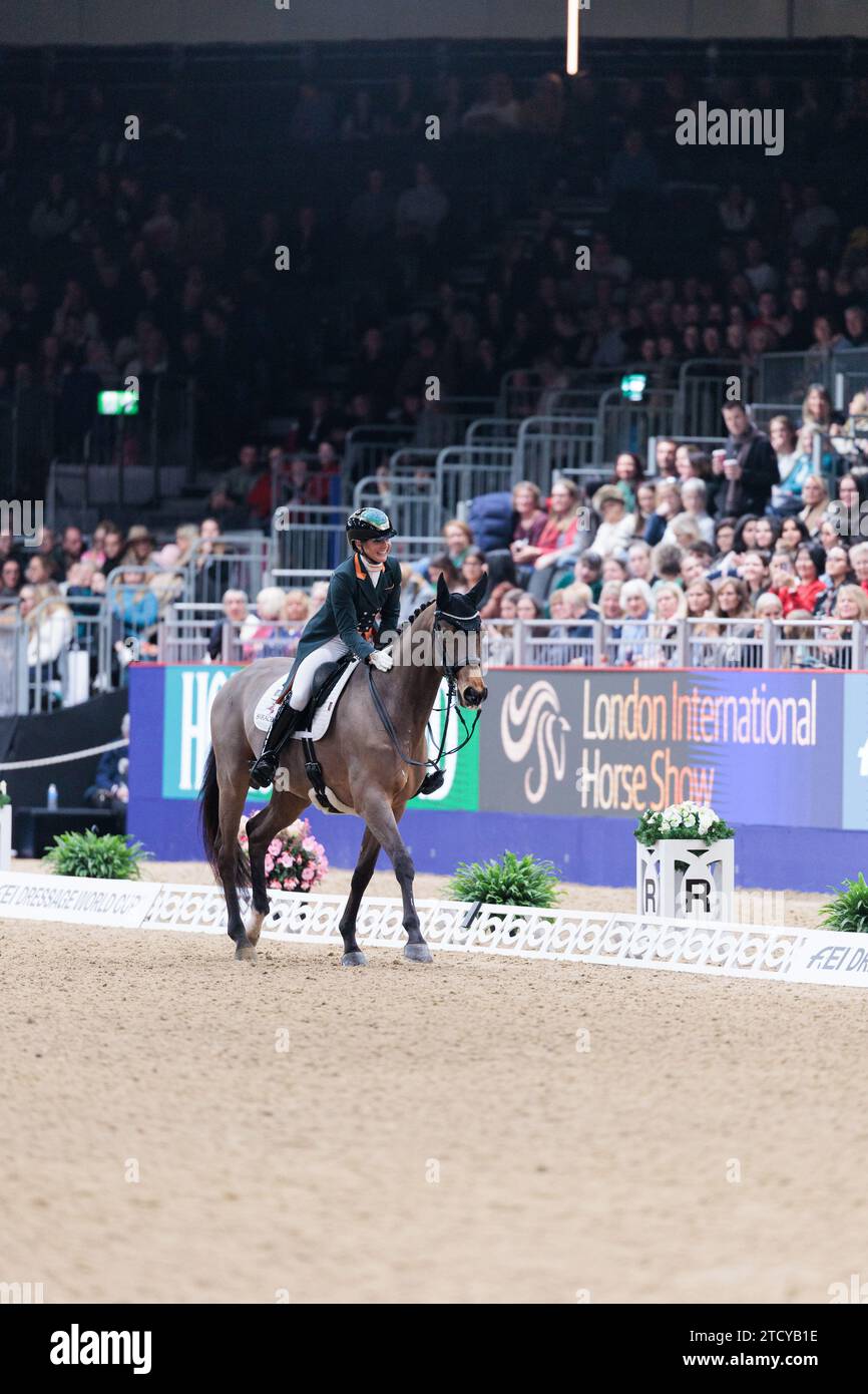 Abigail Lyle of Ireland with Giraldo during the FEI Dressage World Cup ...