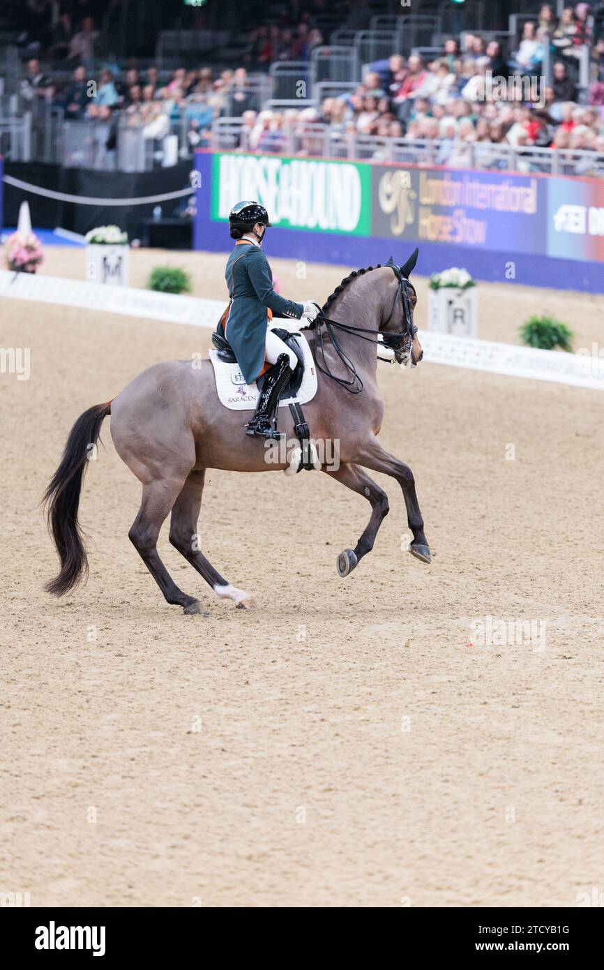 Abigail Lyle of Ireland with Giraldo during the FEI Dressage World Cup ...