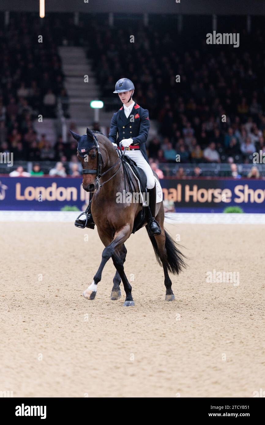 Lewis Carrier of Great Britain with Diego V during the FEI Dressage ...