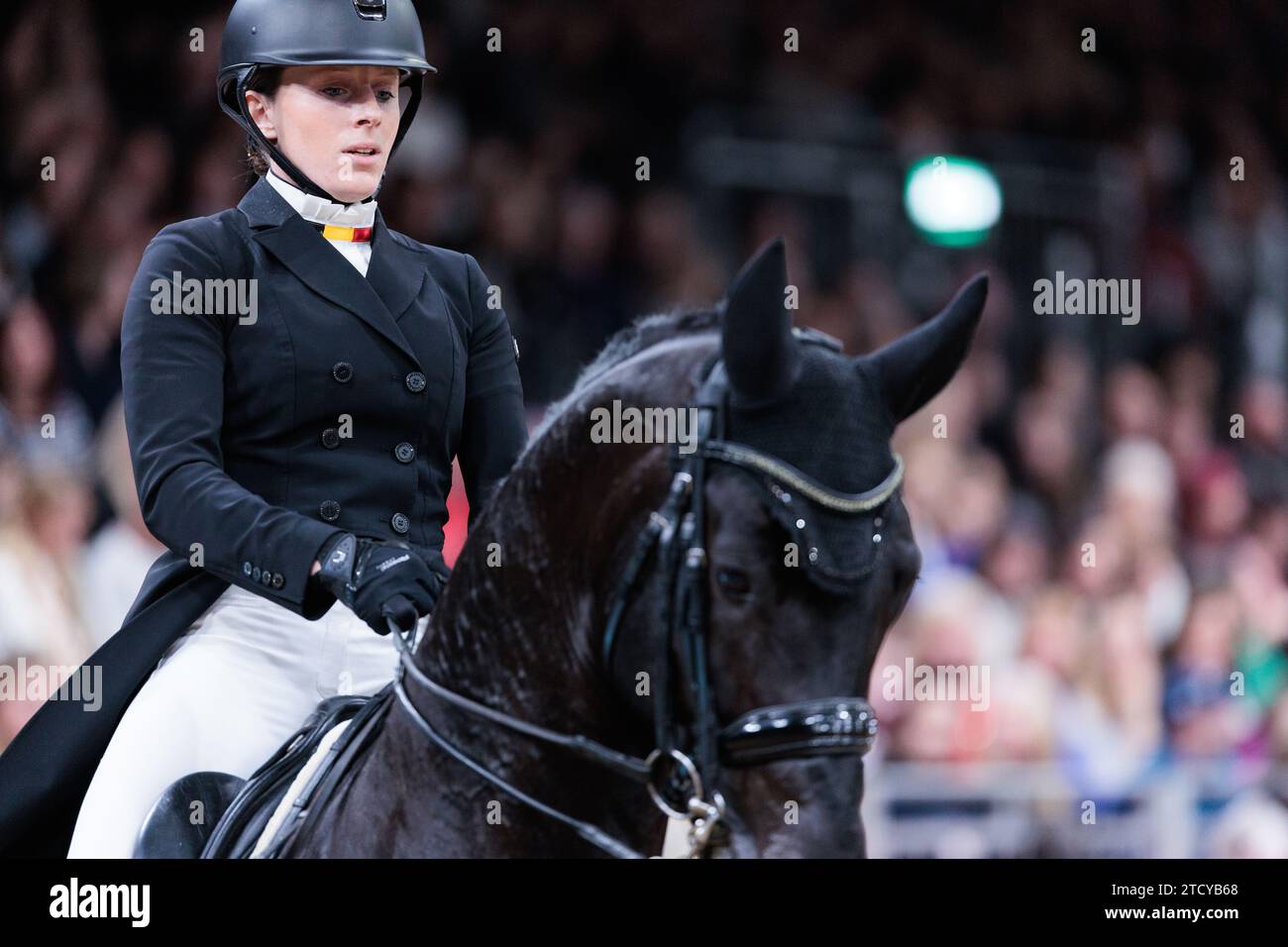 Flore de Winne of Belgium with Flynn FRH during the FEI Dressage World ...