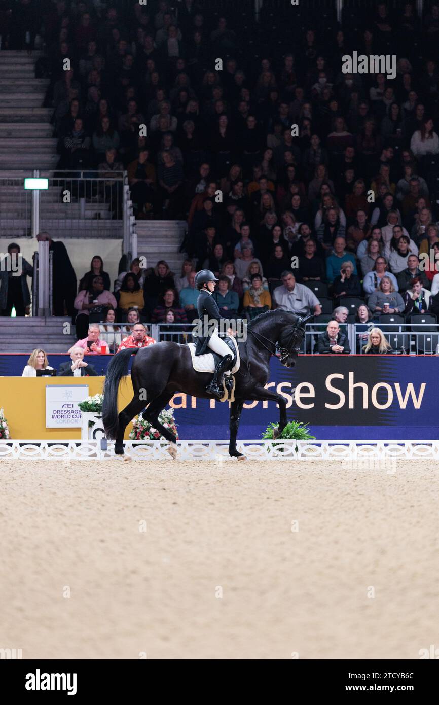 Flore de Winne of Belgium with Flynn FRH during the FEI Dressage World ...