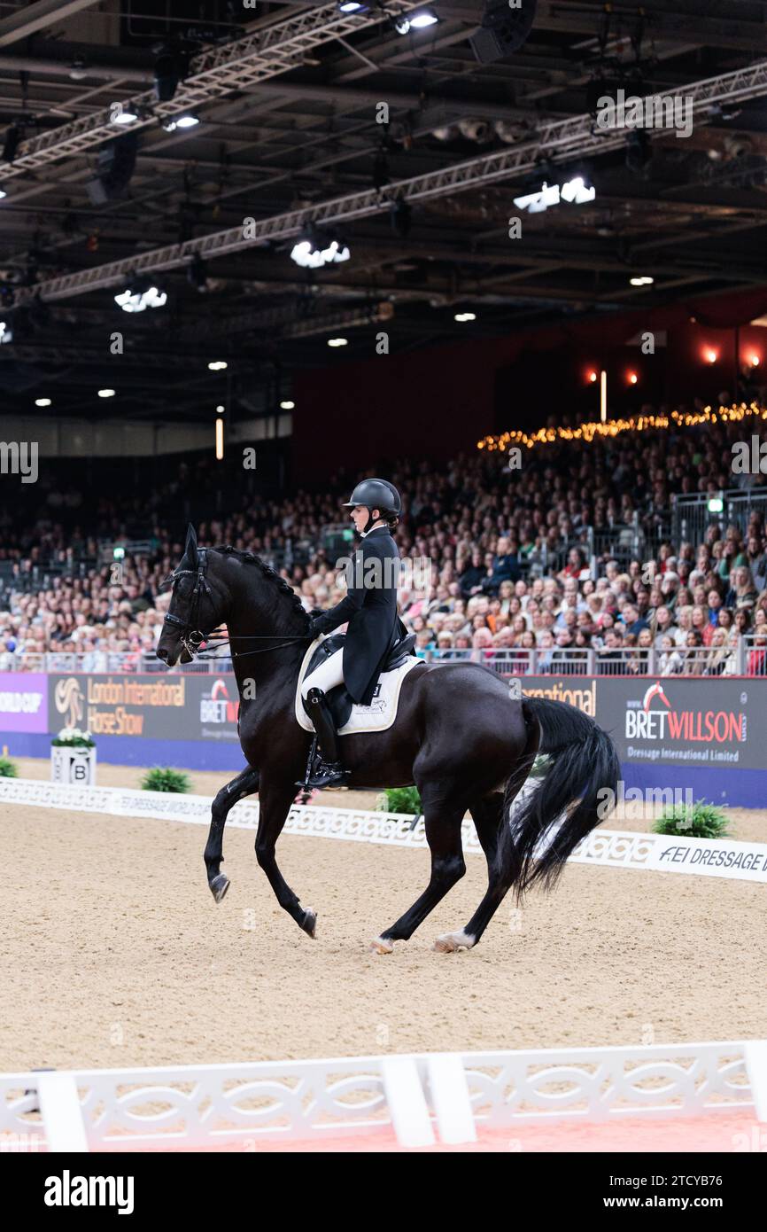Flore de Winne of Belgium with Flynn FRH during the FEI Dressage World ...