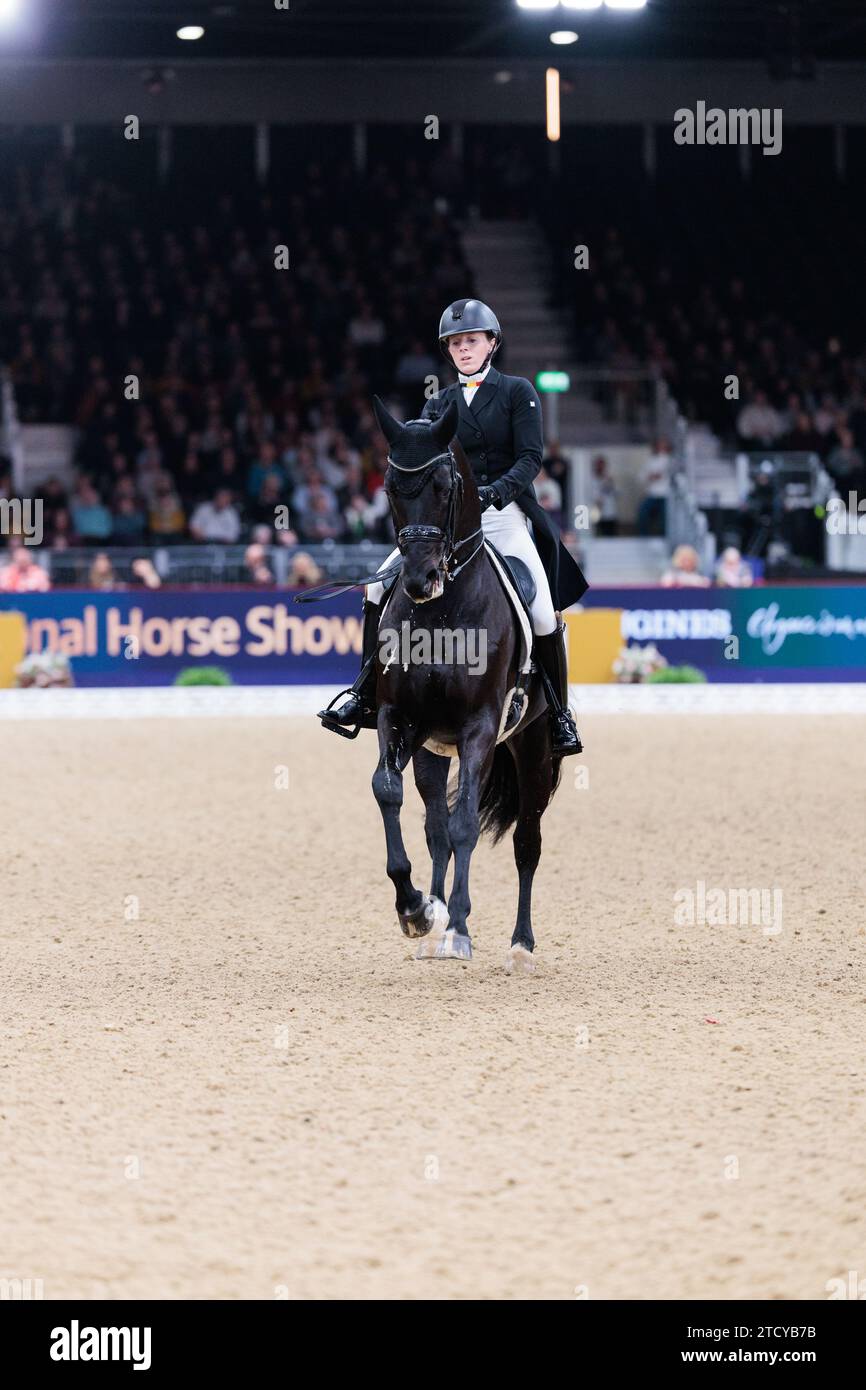 Flore de Winne of Belgium with Flynn FRH during the FEI Dressage World ...