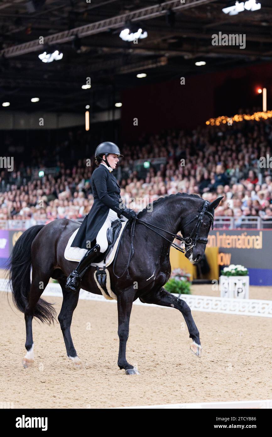 Flore de Winne of Belgium with Flynn FRH during the FEI Dressage World ...