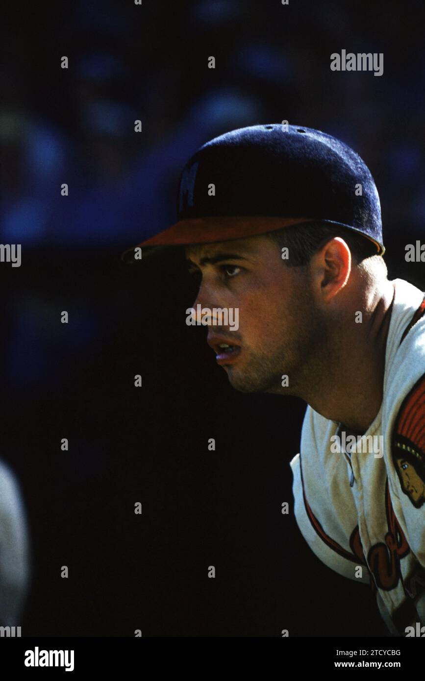 FL - MARCH, 1956: Eddie Mathews #41 of the Milwaukee Braves poses for a ...