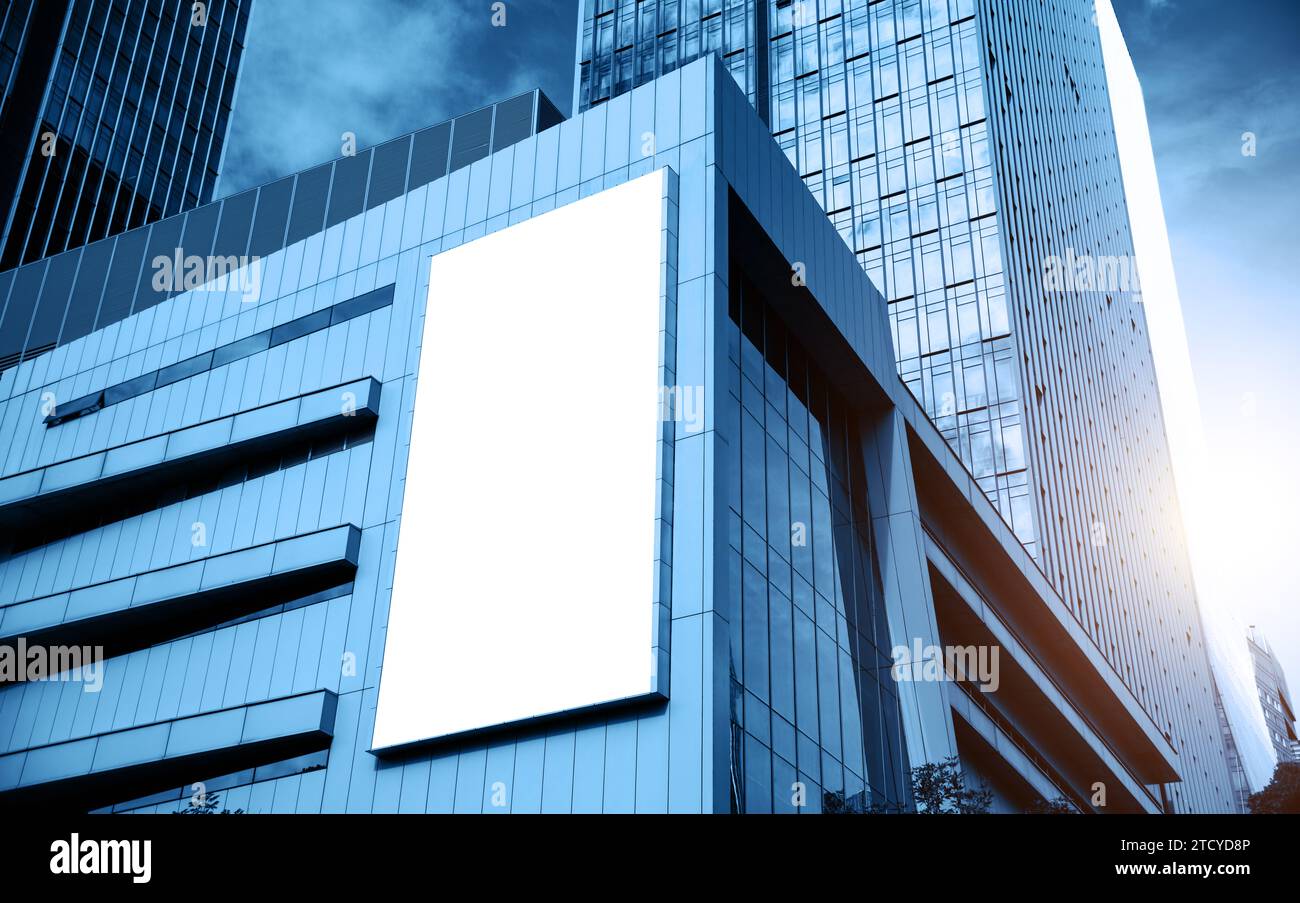 Big blank billboard on building hi-res stock photography and images - Alamy