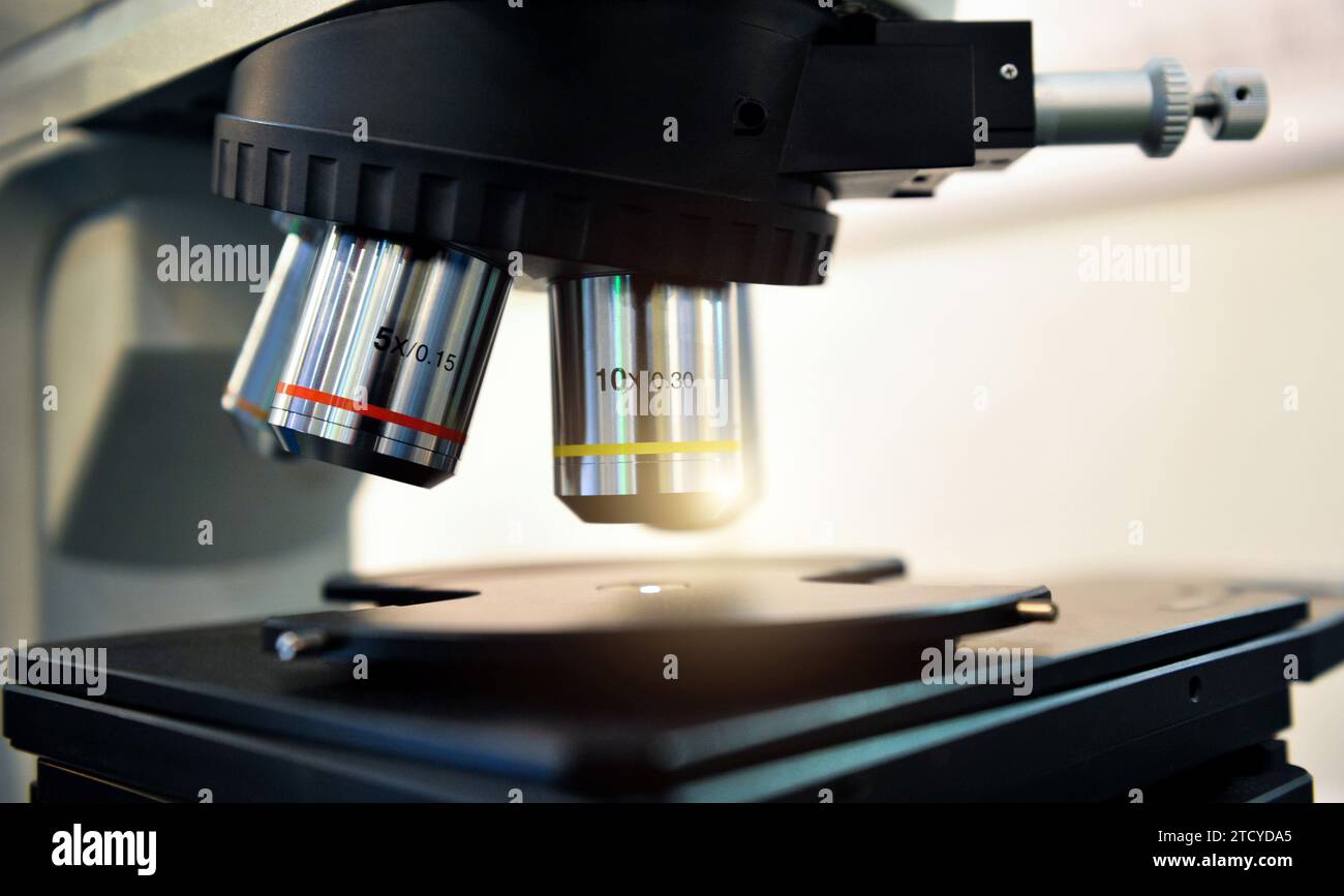 Academic laboratory microscope sample hi-res stock photography and ...