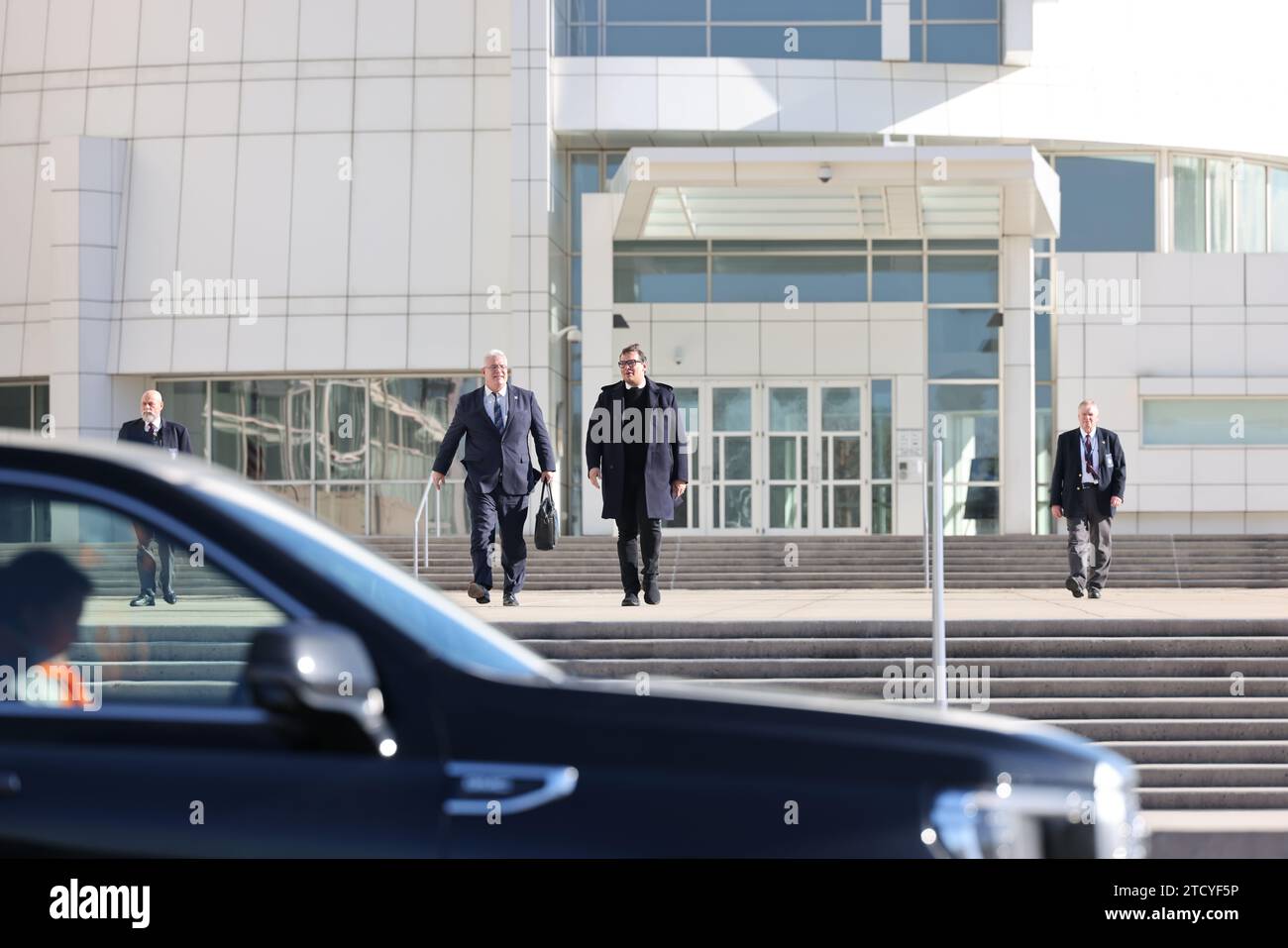 CENTRAL ISLIP, NEW YORK - DECEMBER 12: With fists clenched, former U.S ...