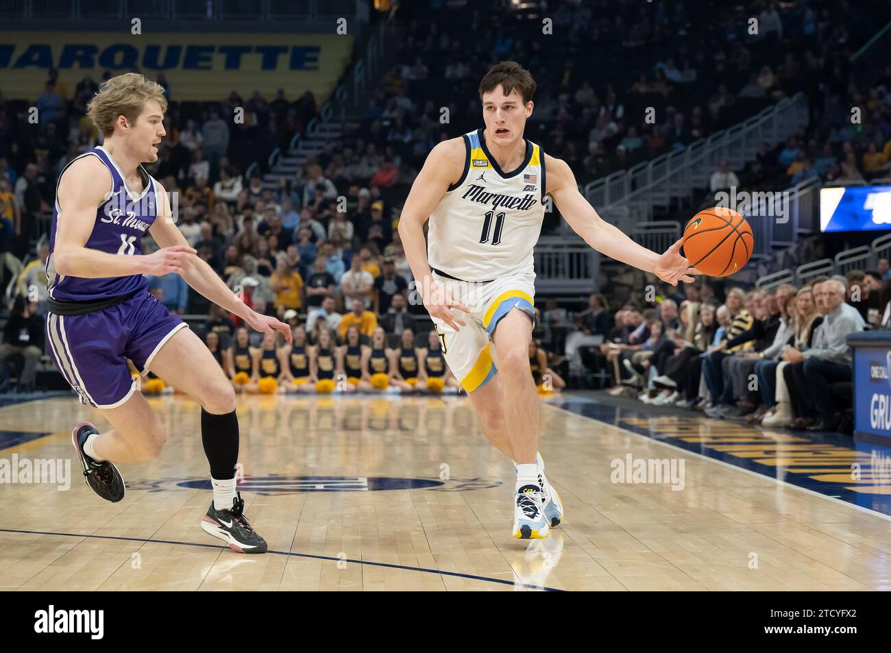 December 14, 2023: Marquette Golden Eagles guard Tyler Kolek (11 ...