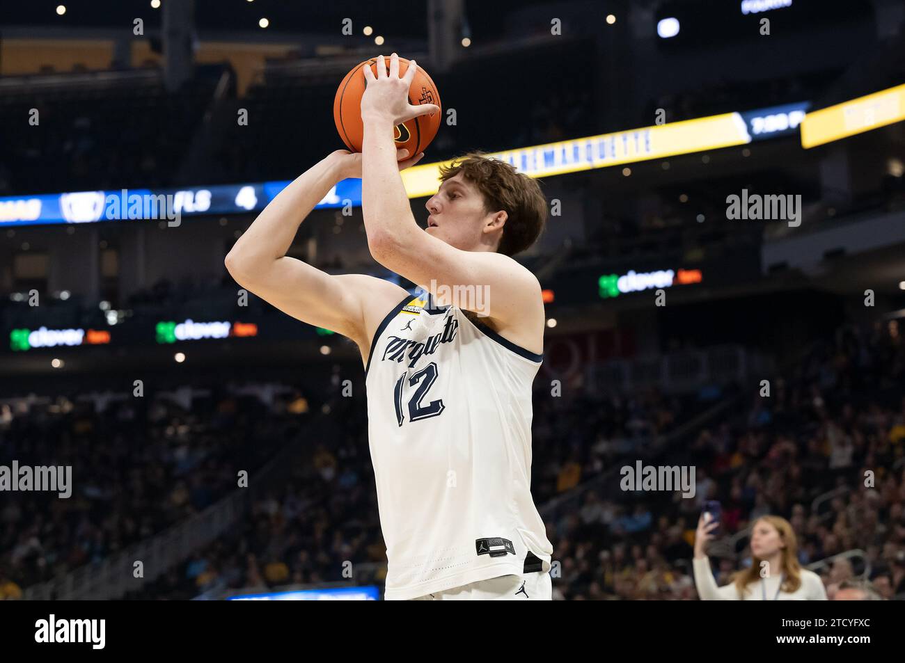 December 14, 2023: Marquette Golden Eagles forward Ben Gold (12 ...