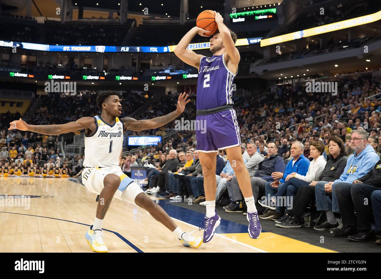 December 14, 2023: St. Thomas - Minnesota Tommies guard Ben Nau (2 ...