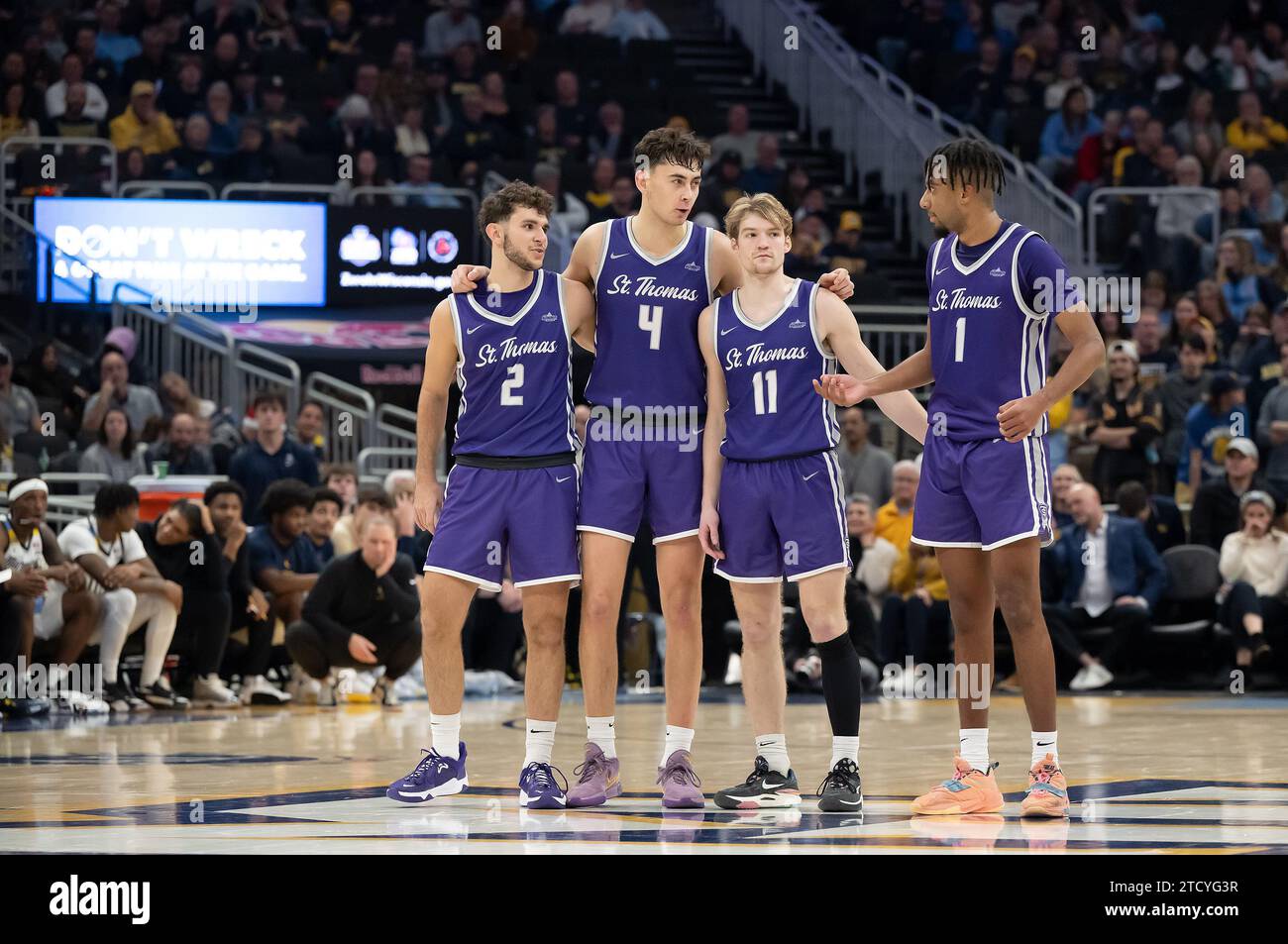 December 14, 2023: St. Thomas - Minnesota Tommies guard Ben Nau (2), St ...