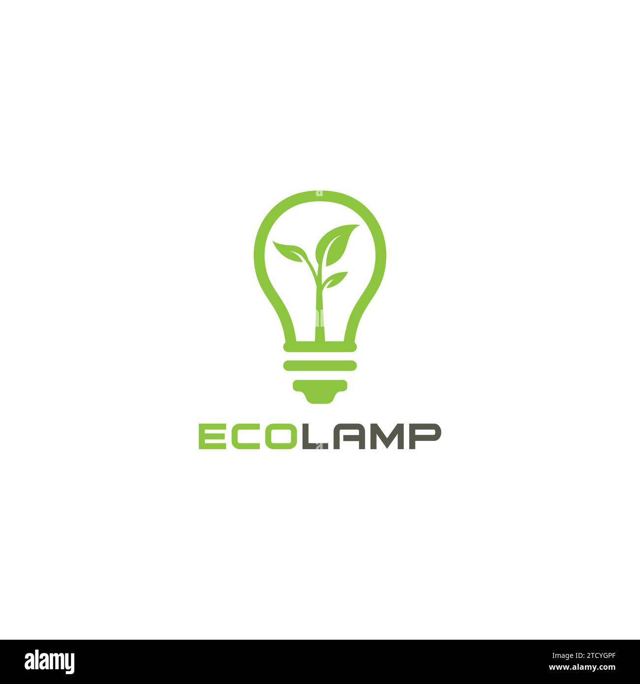 Eco Lamp Logo Simple and Unique Design. Idea Logo Stock Vector Image ...