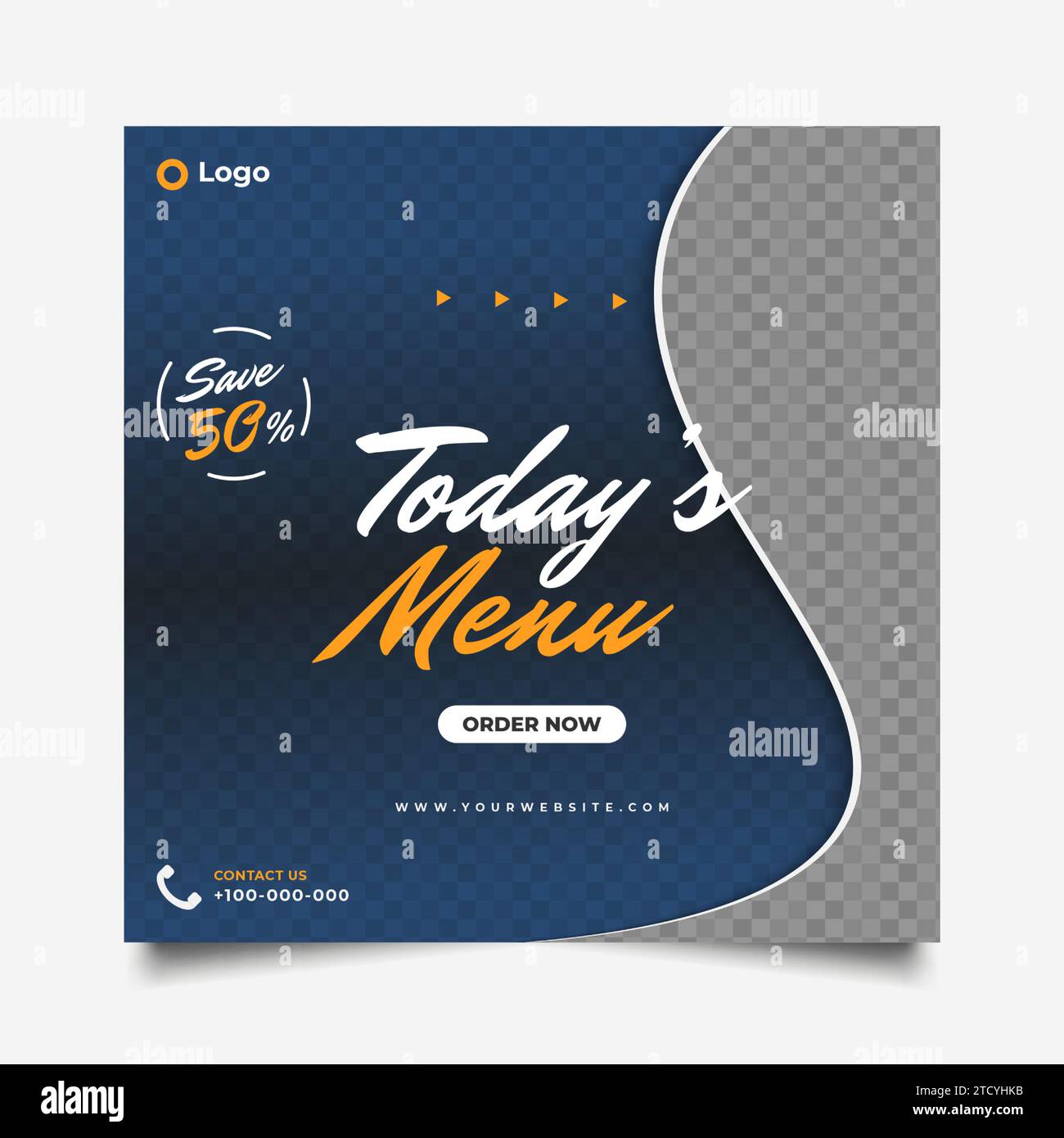 Social Media Post or Banner Template for Food or Drink Promotion ...