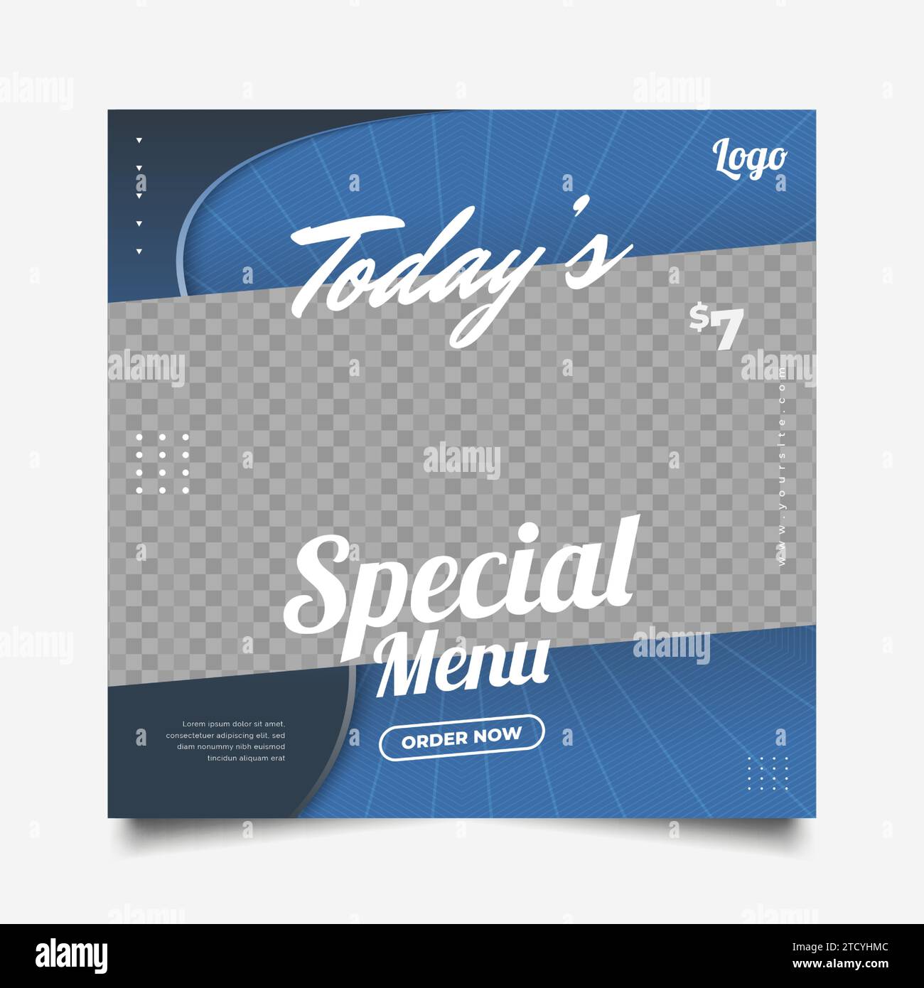 Social Media Post or Banner Template for Food or Drink Menu Promotion ...