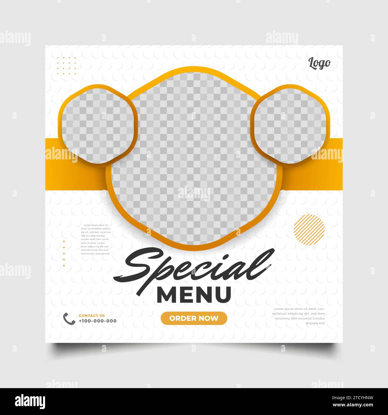 Social Media Post or Banner Template for Food or Drink Promotion ...