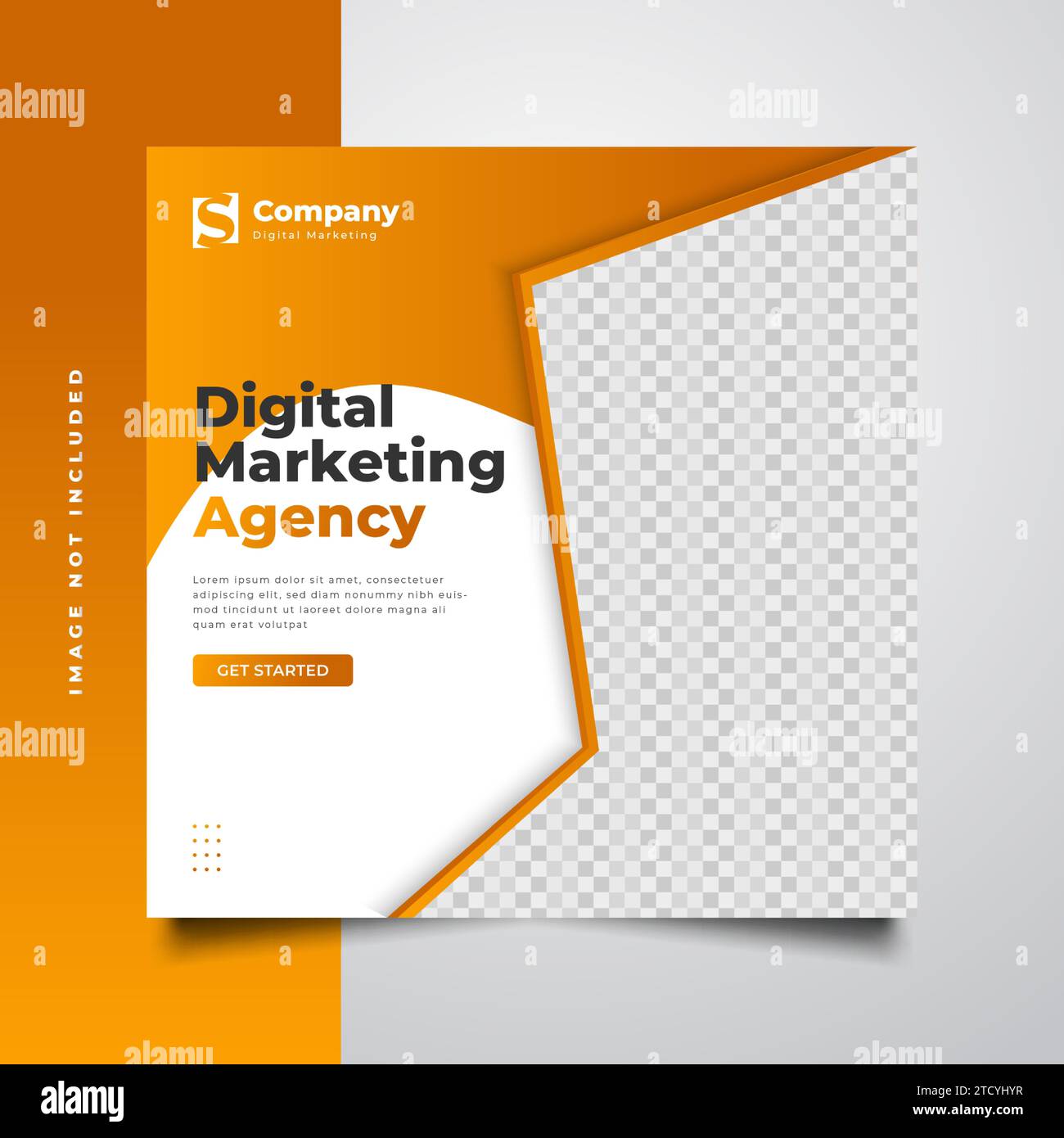 Digital marketing agency social media post template in colorful and dynamic concept Stock Vector ...