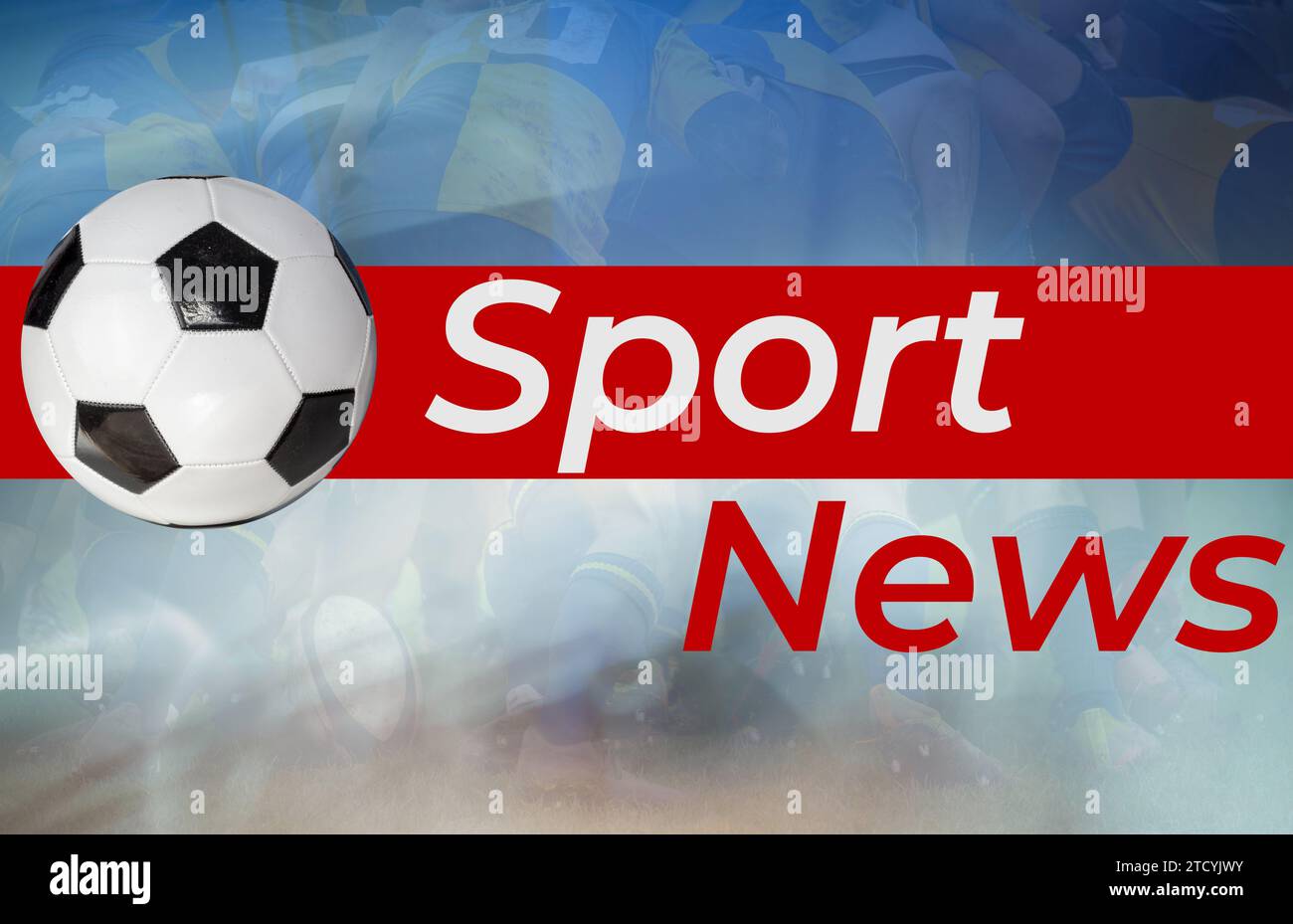 SPORT NEWS lettering as a template for messages in the sports area ...