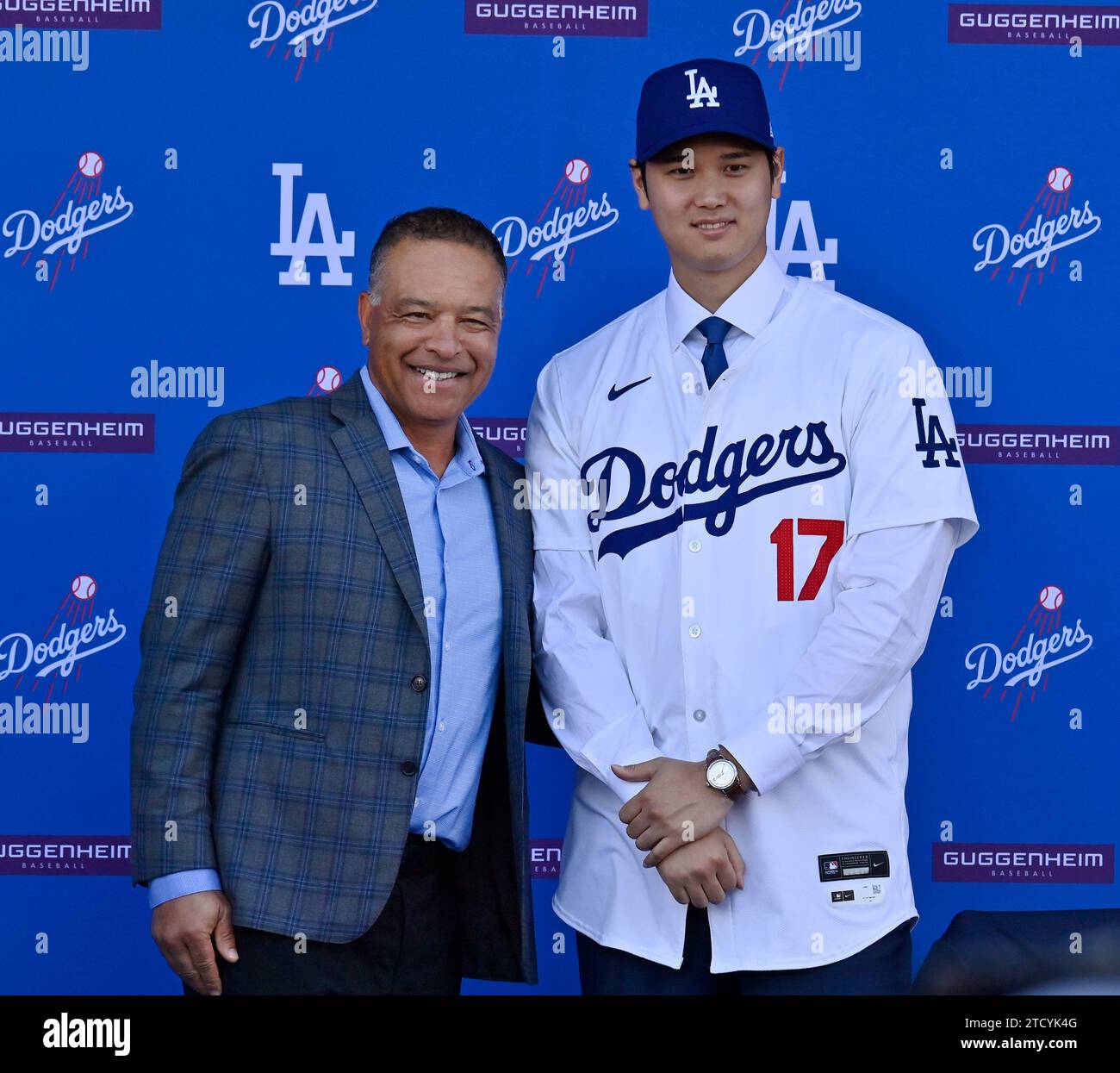Los Angeles, United States. 14th Dec, 2023. Manager Dave Roberts joins ...