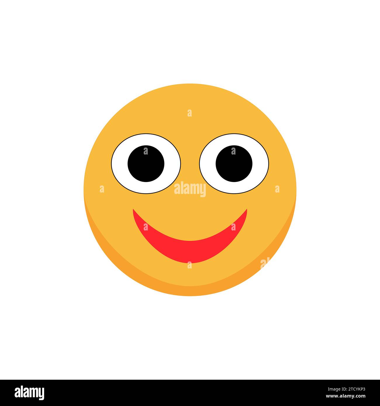 Smiling emoticon. Smiley icon. Cartoon emoji. Vector illustration Stock ...
