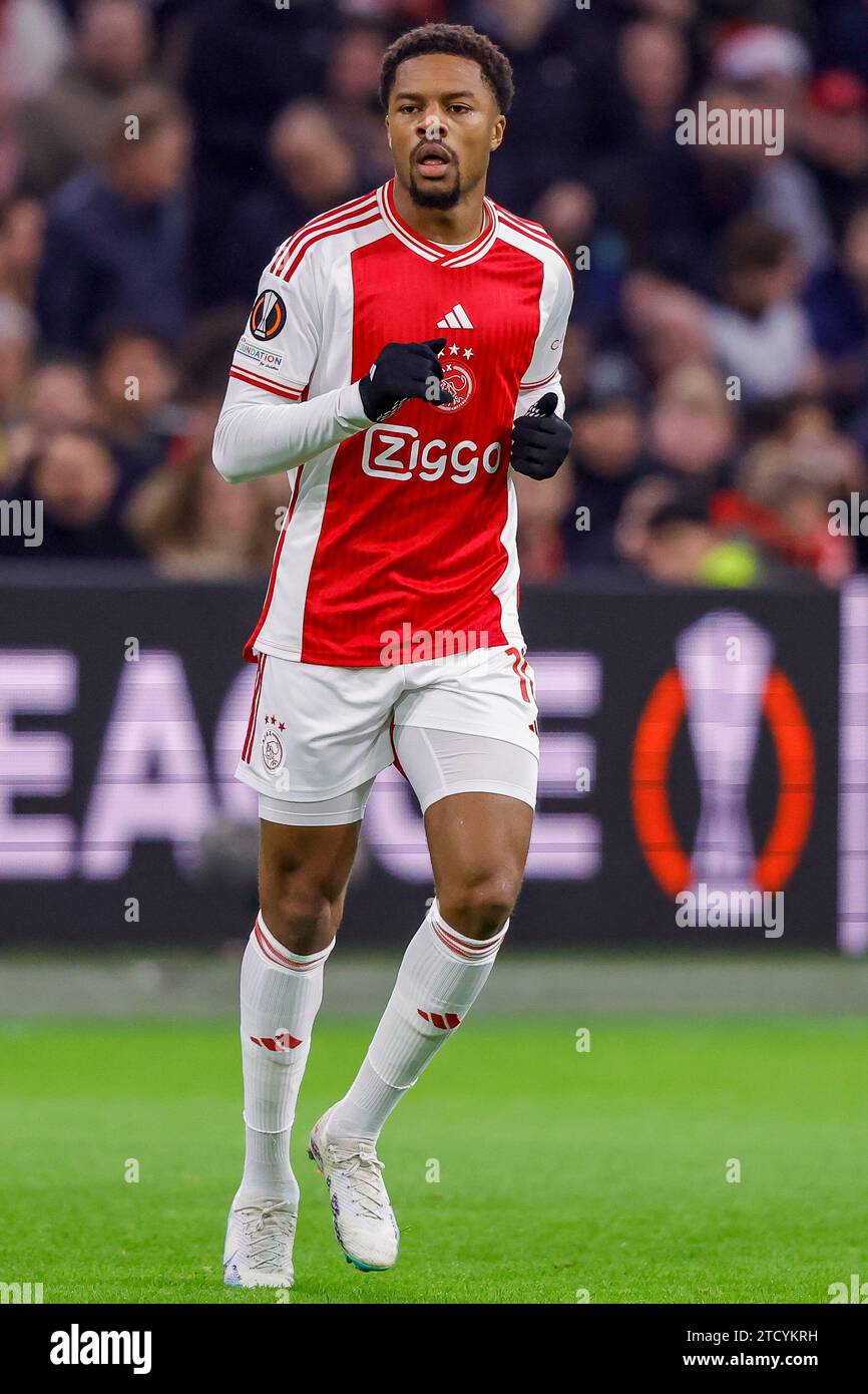 AMSTERDAM, NETHERLANDS - DECEMBER 14: Chuba Akpom (Ajax) looks on during the Group B - UEFA ...
