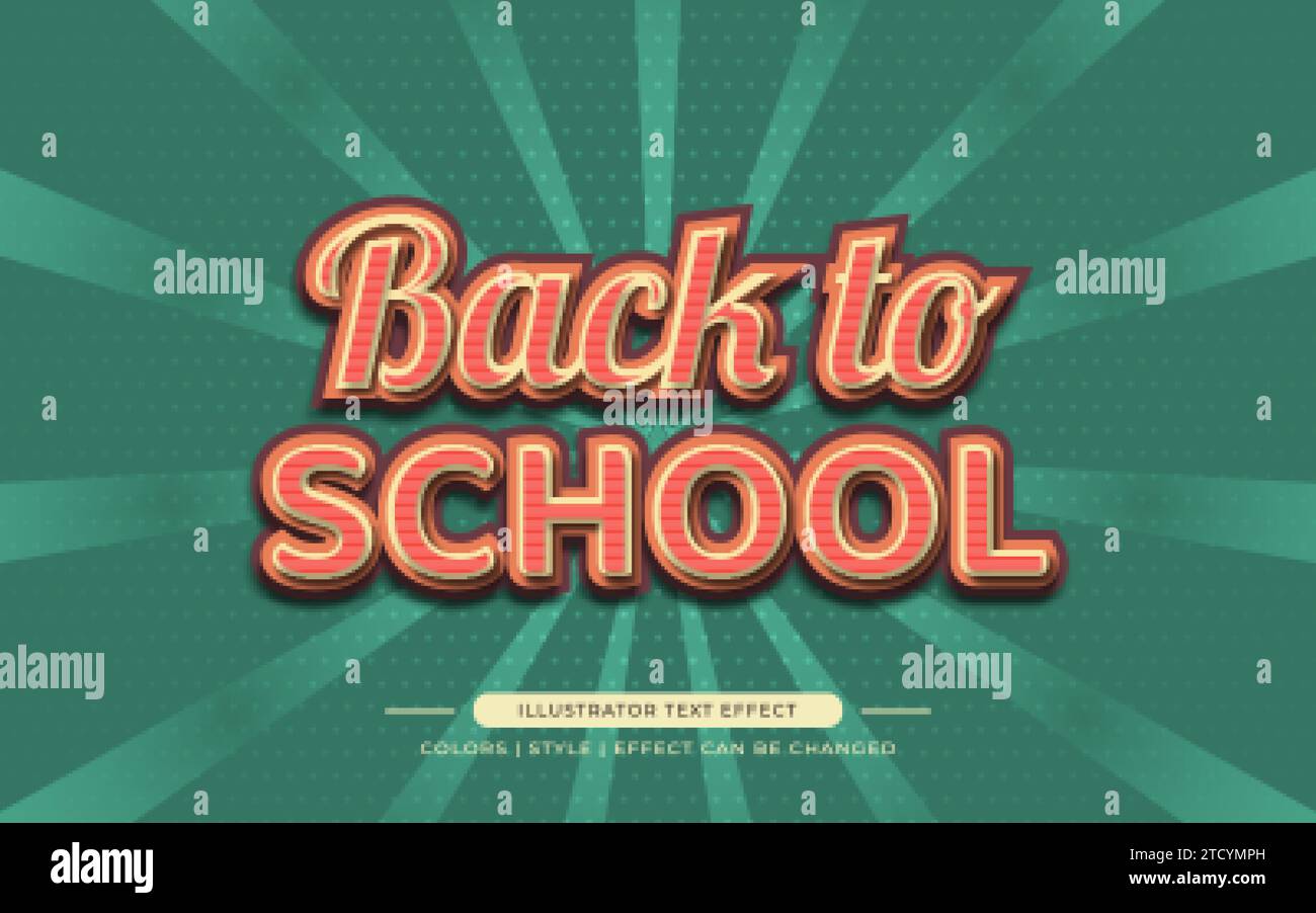 Kids 3d editable text effect template hi-res stock photography and ...