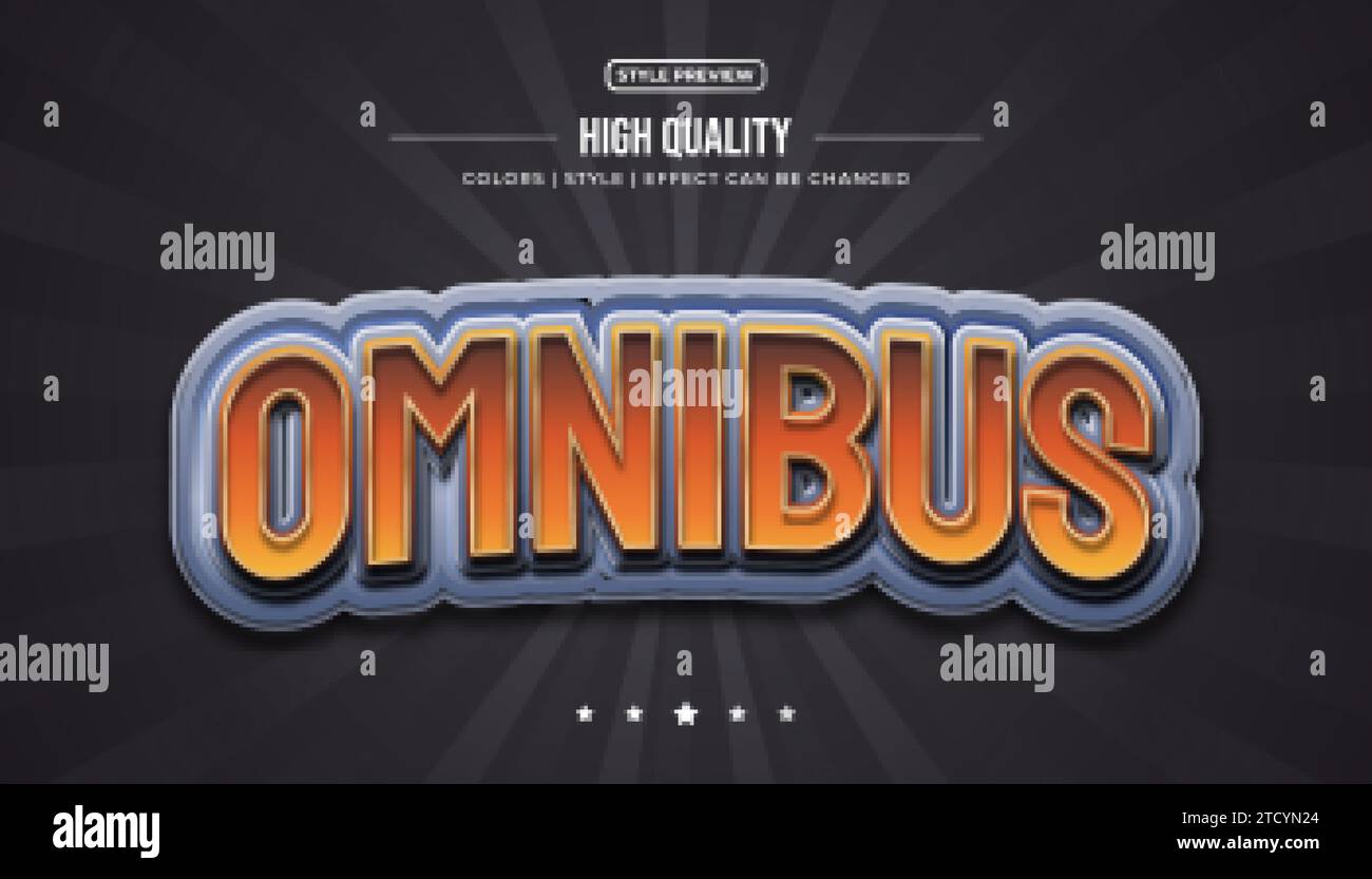 Game Text Style with 3D Embossed and Curved Effects for E-Sports Team Identity Stock Vector ...