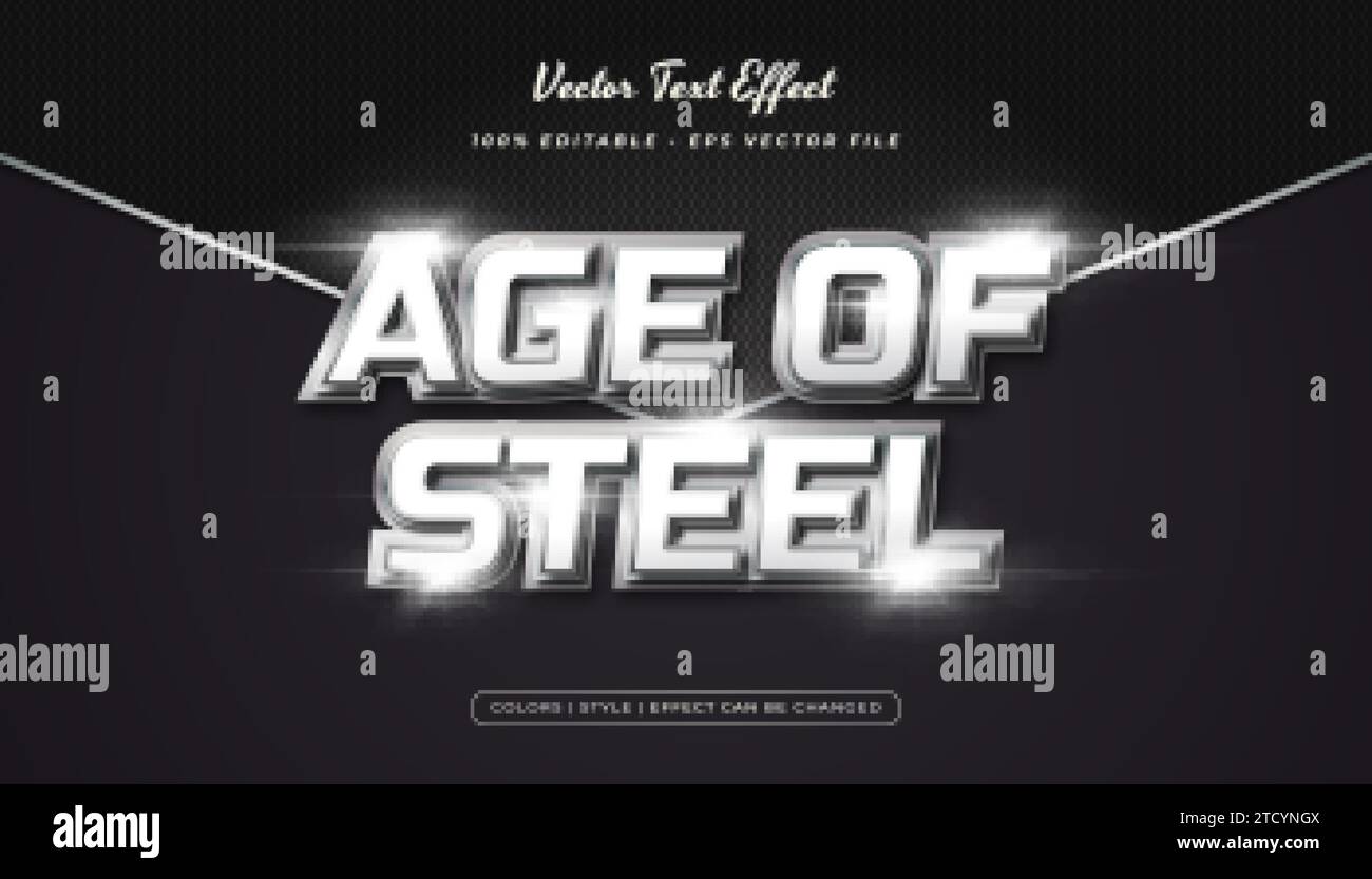 3d metal font Stock Vector Images - Alamy