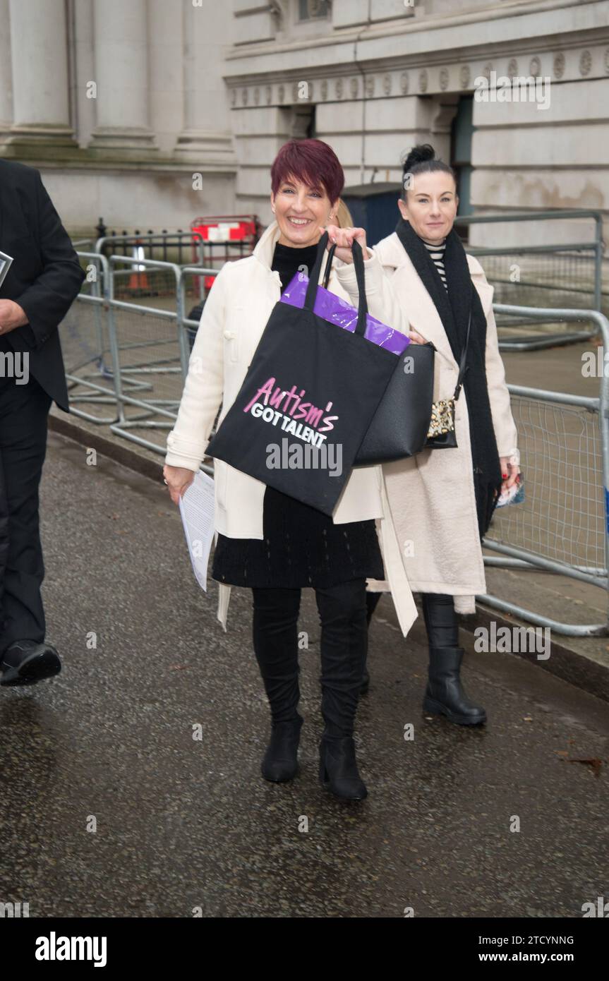 Dr Anna Kennedy OBE and her team hand in a petition at No10 Downing ...