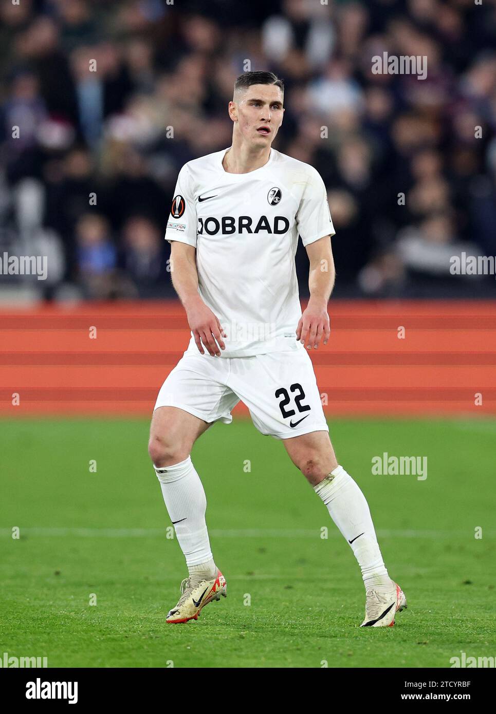 London, England, 14th December 2023. Roland Sallai of SC Freiburg ...