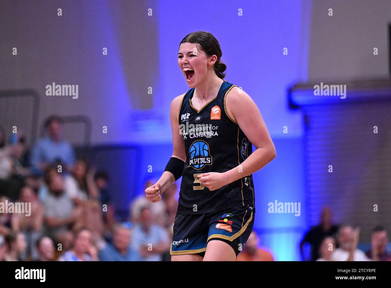 Jade Melbourne of the Capitals celebrates during the WNBL (Women’s ...