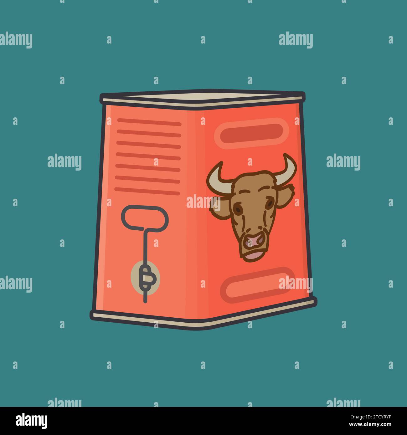 Corned beef can Stock Vector Images - Alamy