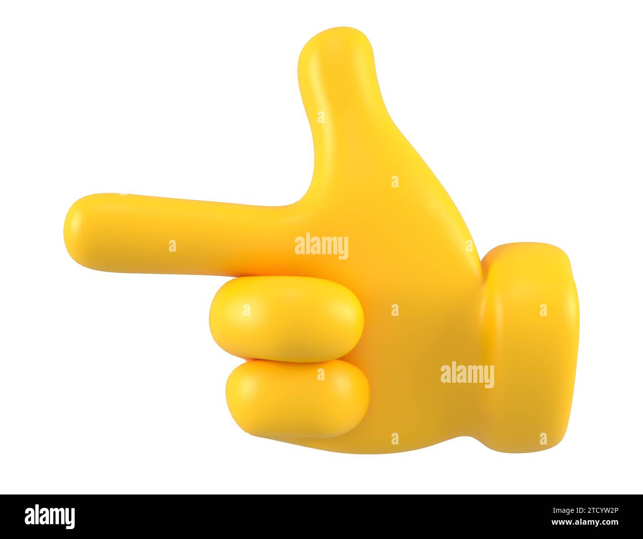 Character yellow hand showing or pointing gesture. Pointing hands ...