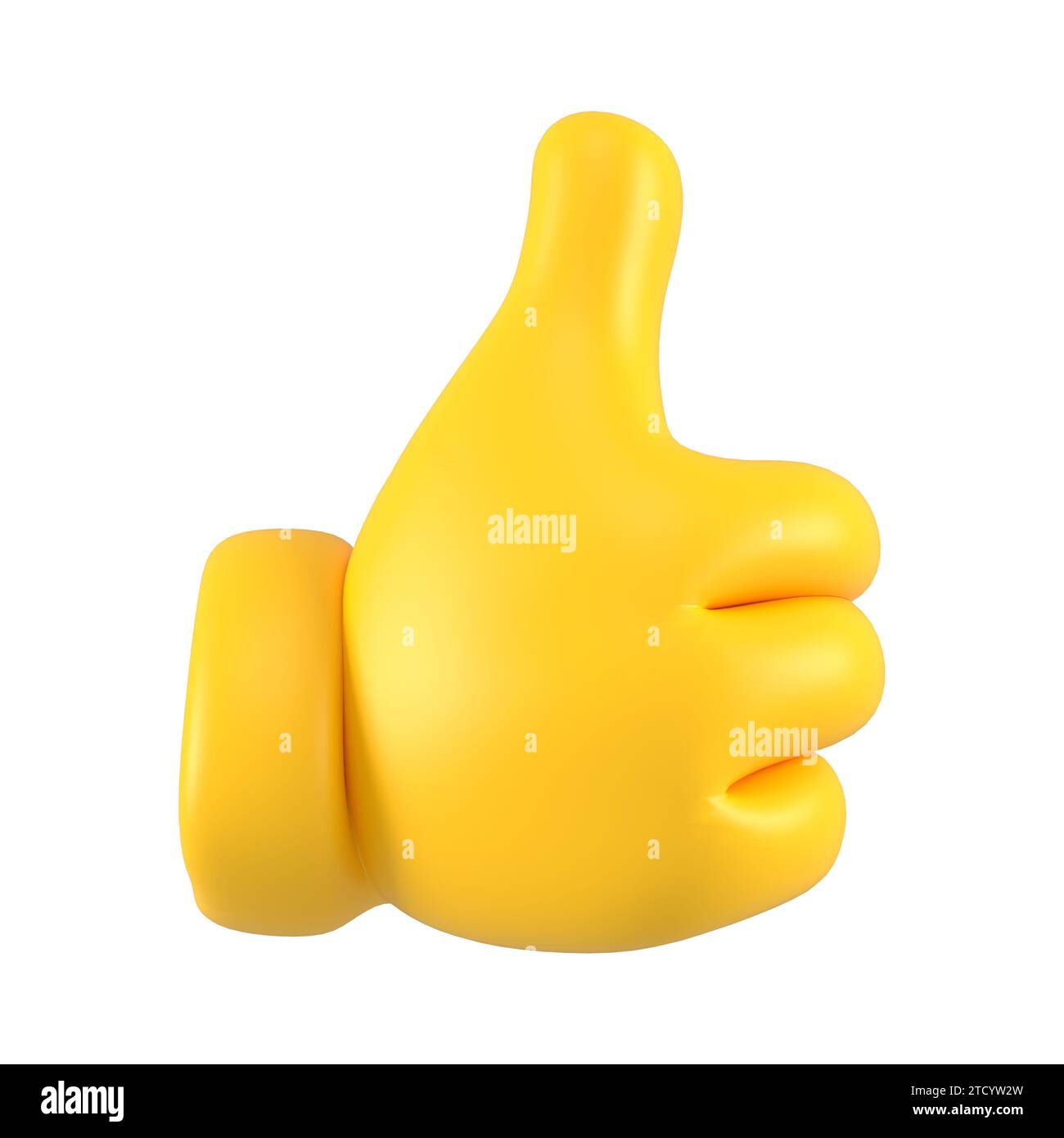 Character yellow hand. Rating feedback gesture symbol Stock Photo - Alamy
