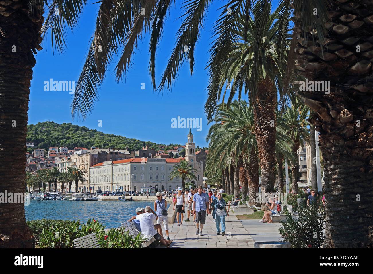Seafront promenade, Split, Croatia Stock Photo - Alamy