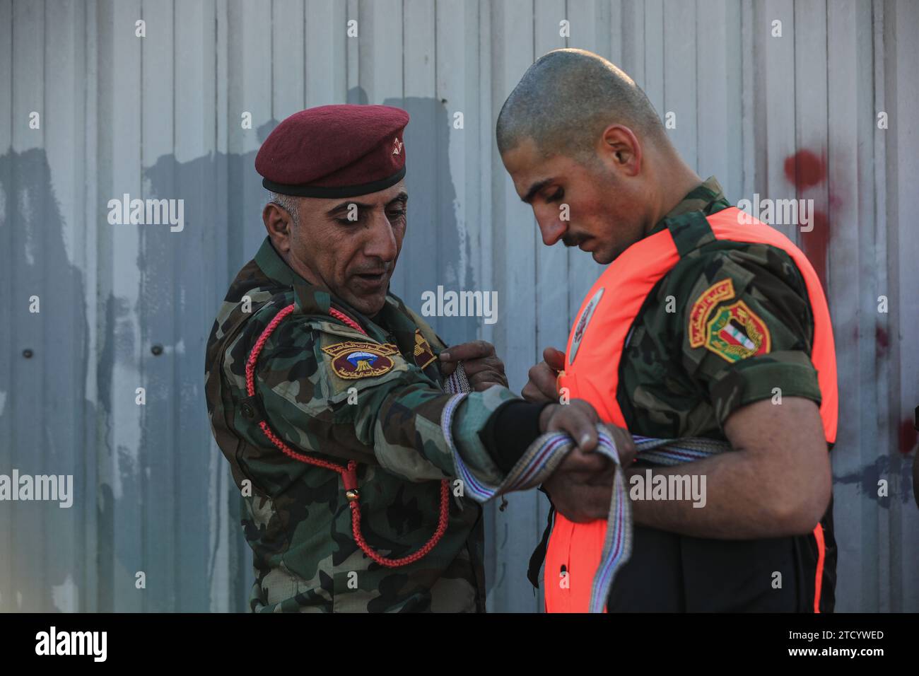 15 December 2023, Iraq, Baghdad: A military cadet of the Iraqi Military ...