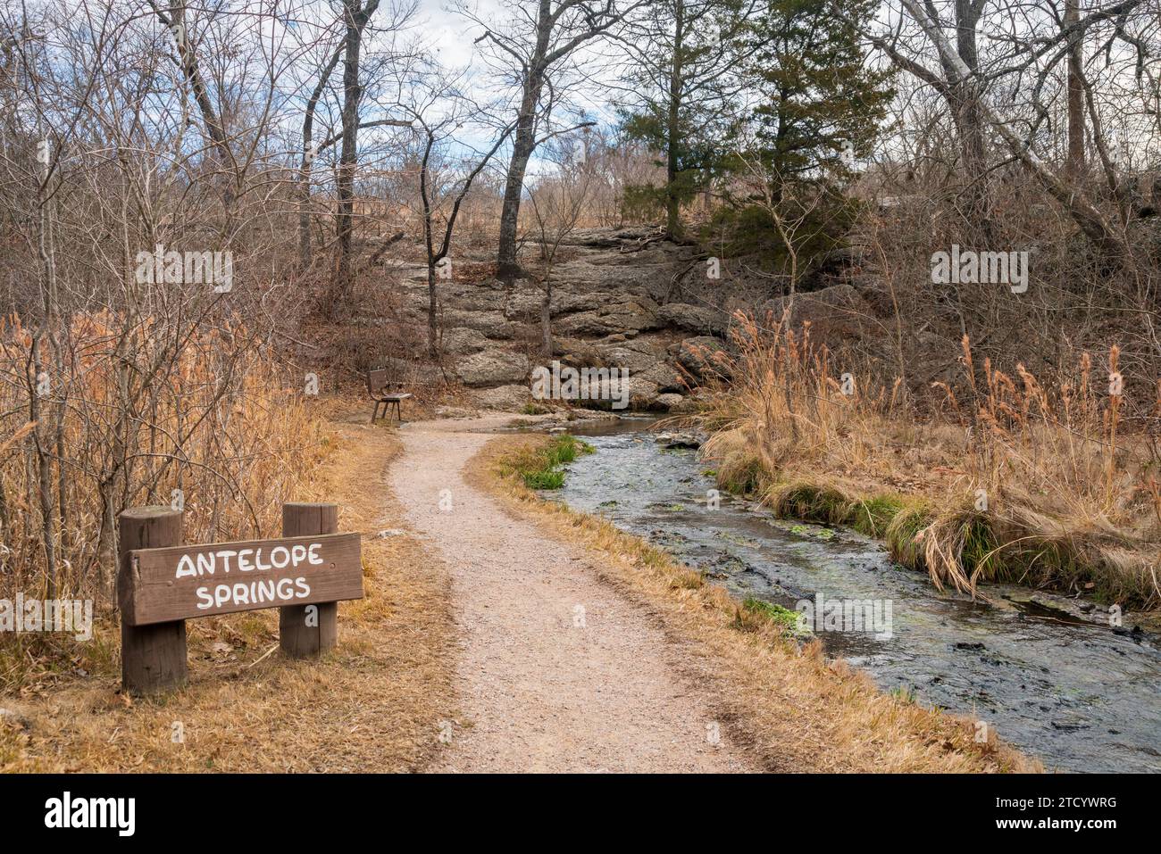 The Chickasaw National Recreation Area in Sulphur, Oklahoma Stock Photo ...