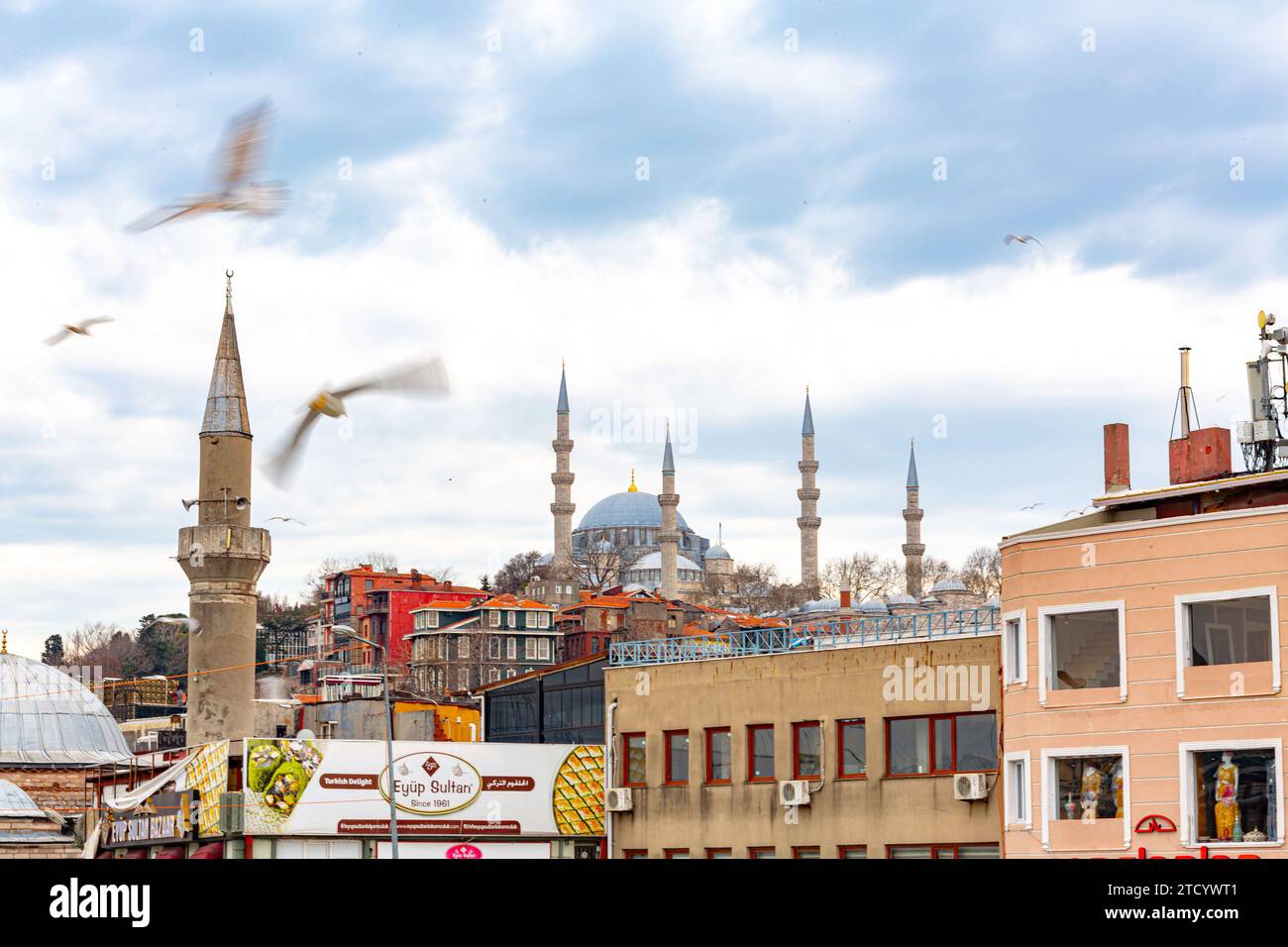 Istanbul, Turkiye - March 7, 2023: Exterior view of Suleymaniye, an ...