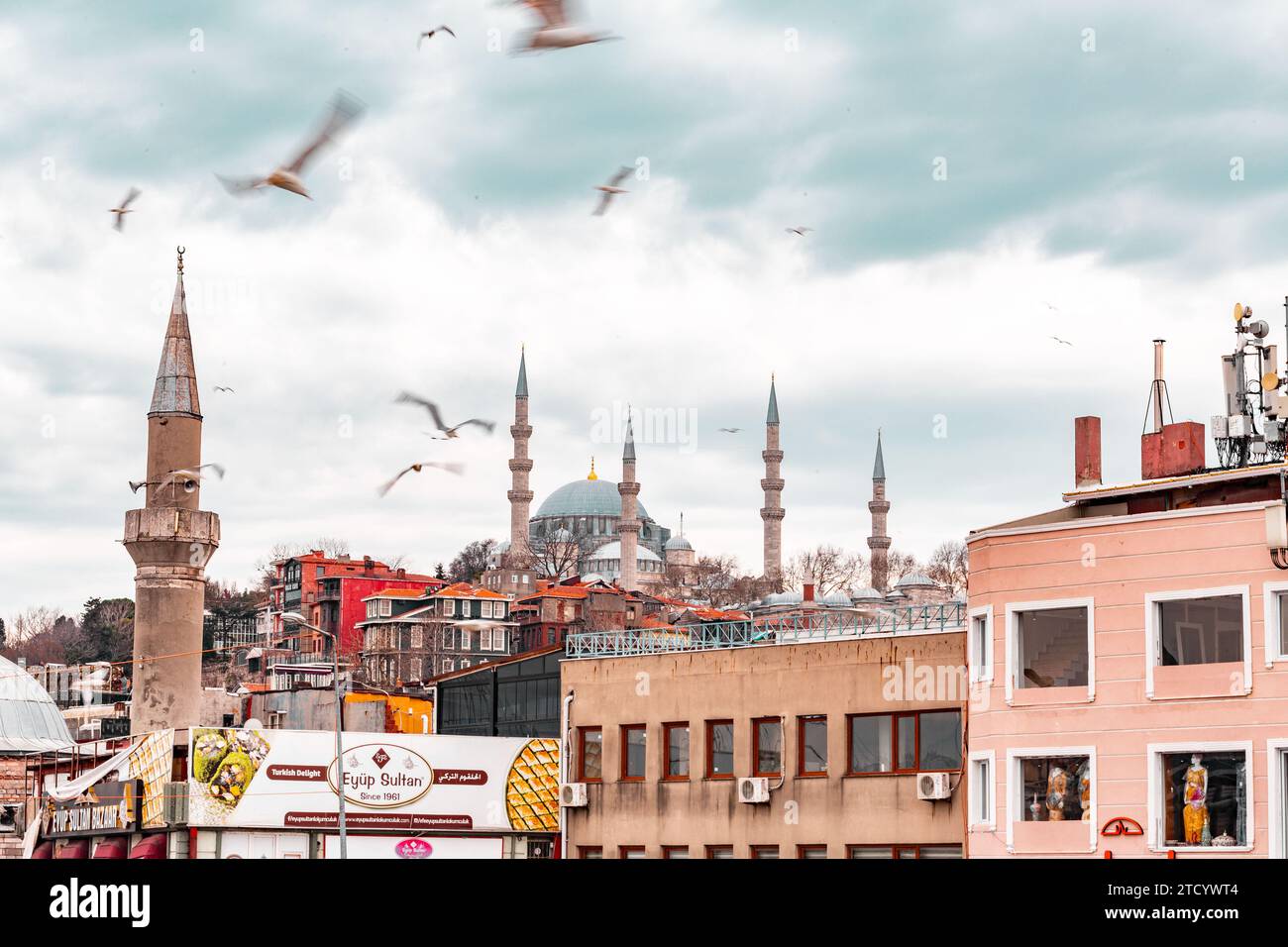 Istanbul, Turkiye - March 7, 2023: Exterior view of Suleymaniye, an ...