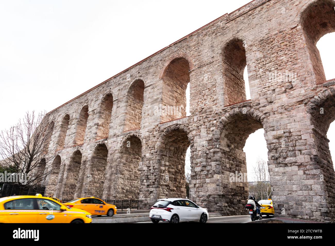 Istanbul, Turkiye - March 7, 2023: The Aqueduct of Valens was a Roman ...