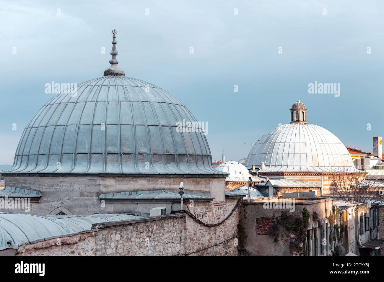 Istanbul, Turkiye - March 7, 2023: Panoramic view of Istanbul behind ...