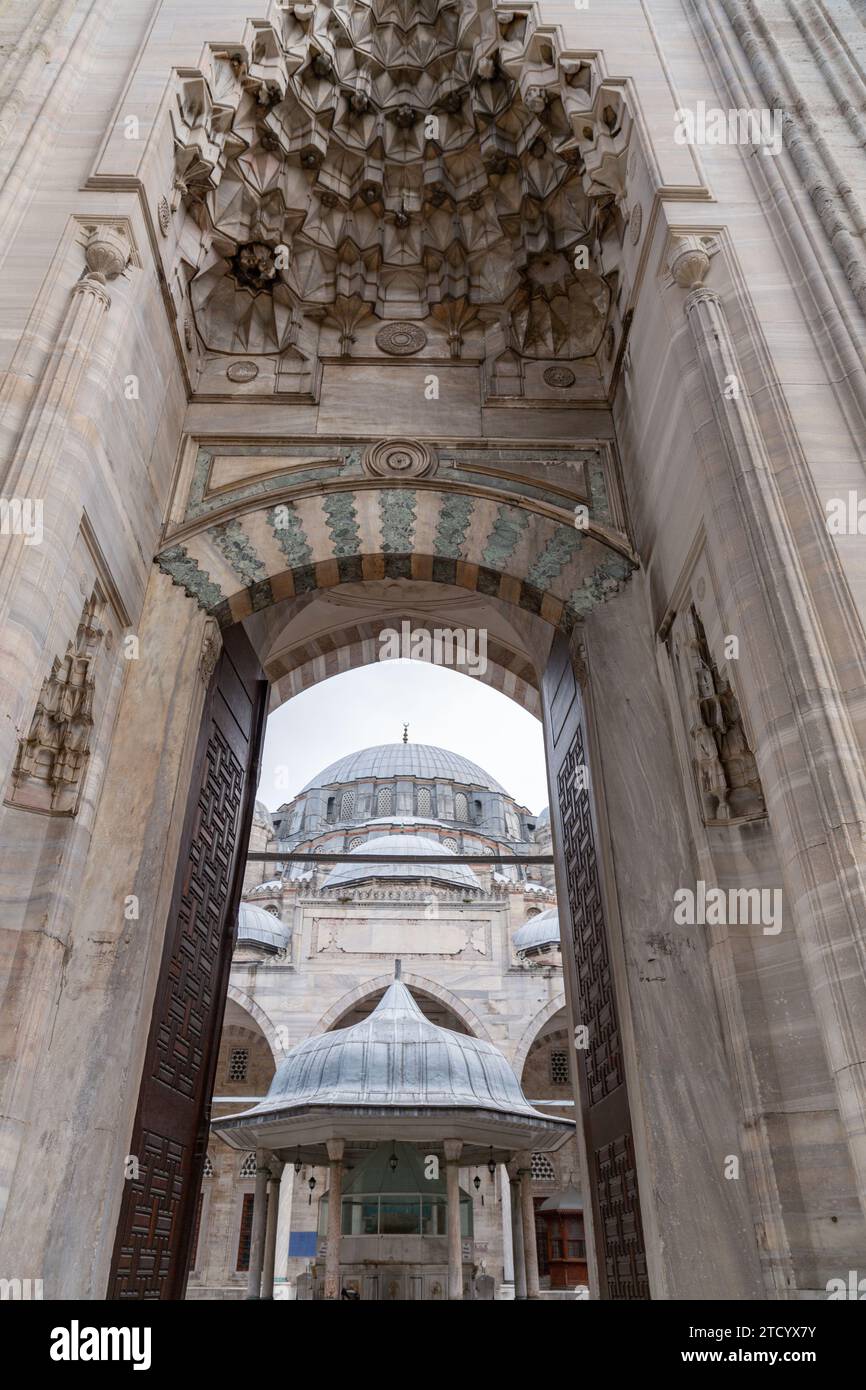 Istanbul, Turkiye - March 7, 2023: The Sehzade Mosque is a 16th-century ...