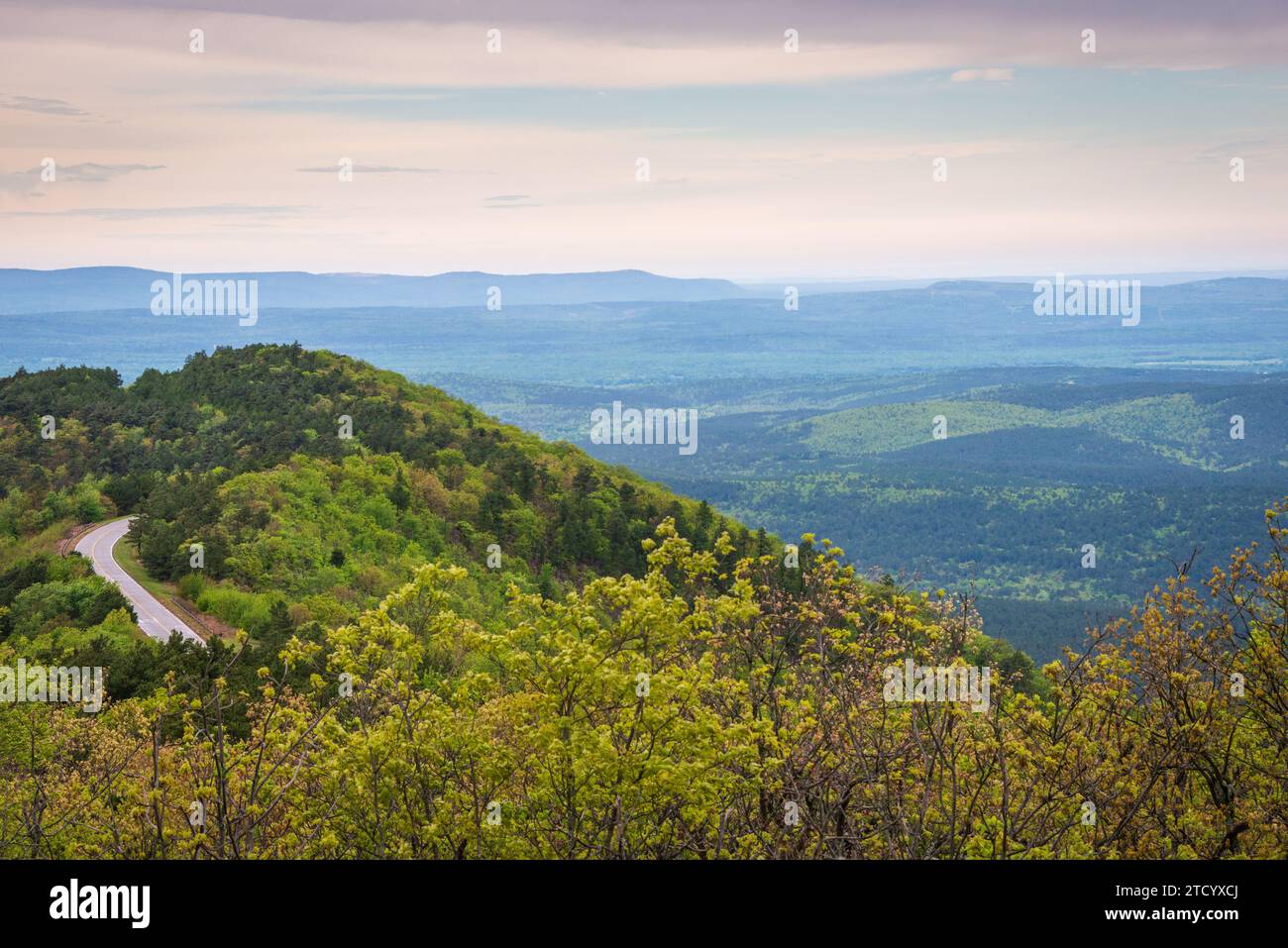 An Overlook at The Talimena Scenic Drive, National Scenic Byway Stock ...