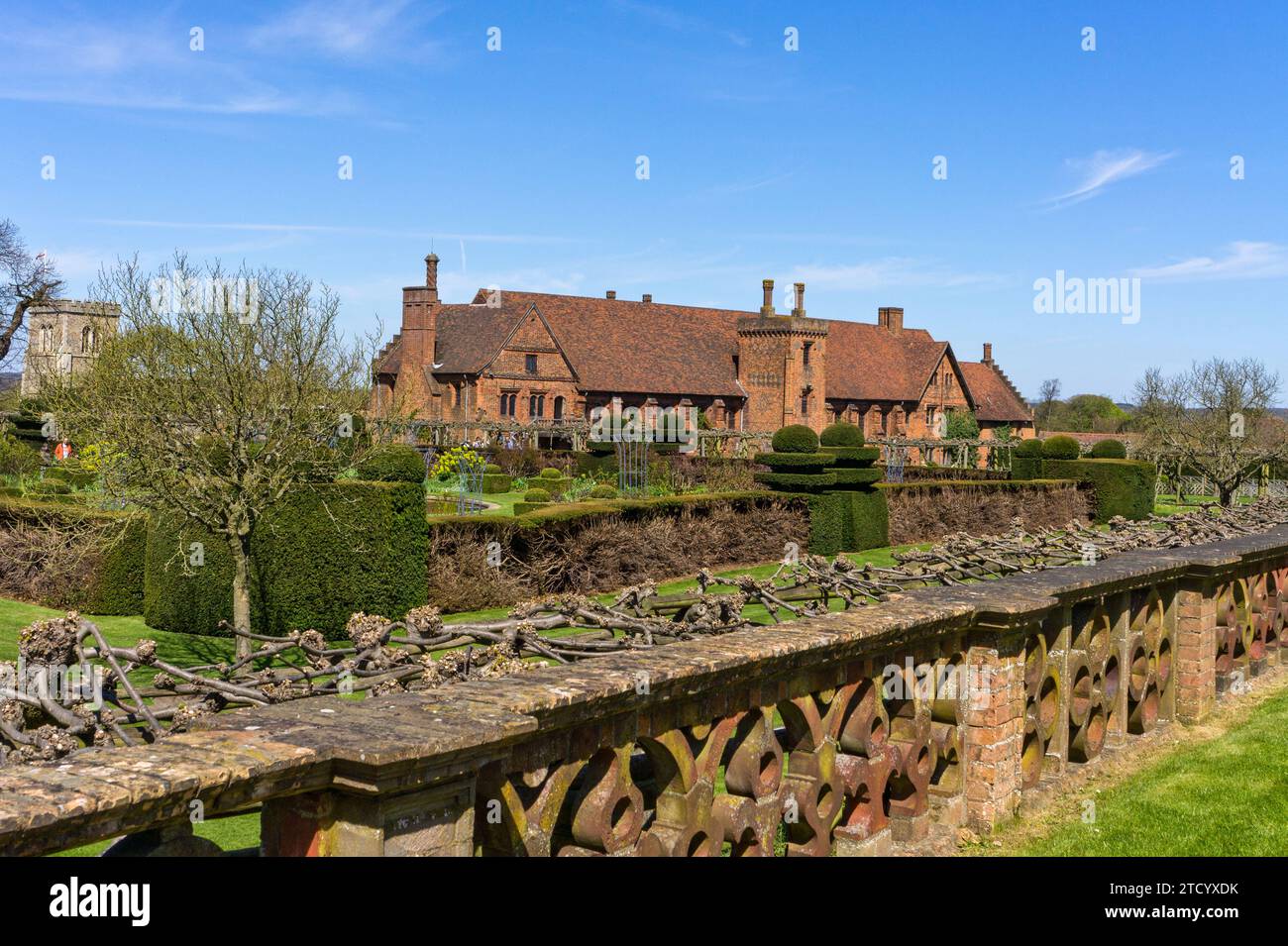 The Old Palace, dating from 1485, and West Garden in the grounds of ...
