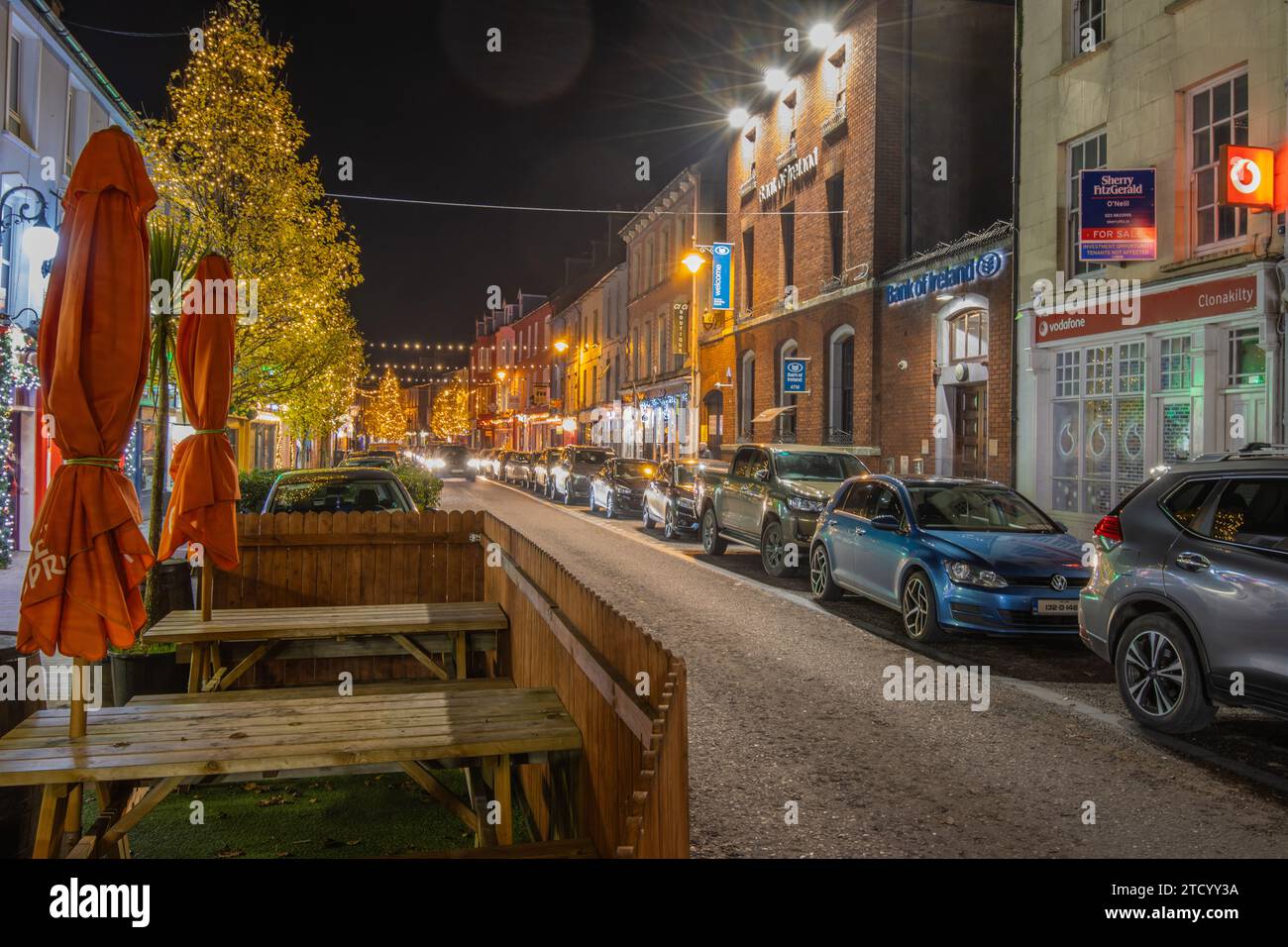 Clonakilty Christmas Lights, West Cork, December 2023 Stock Photo - Alamy