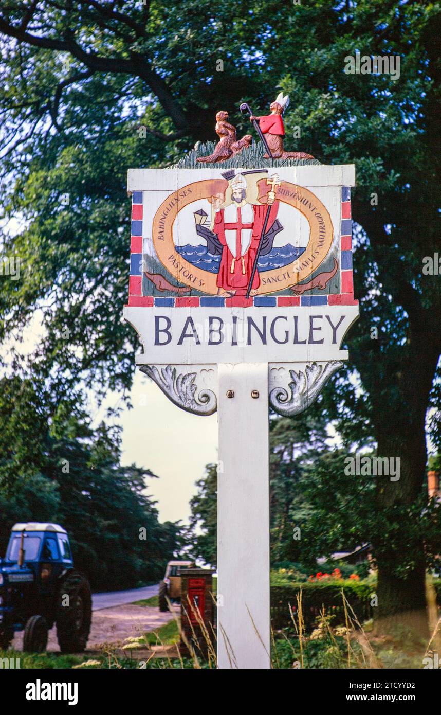 Babingley village sign hi-res stock photography and images - Alamy
