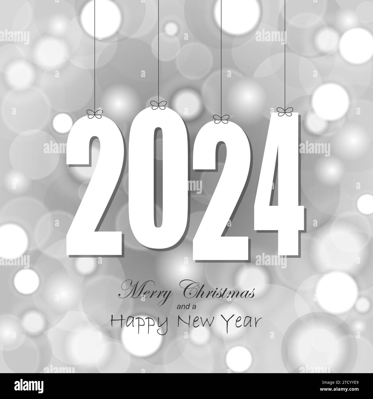 New year 2024 Black and White Stock Photos & Images - Alamy