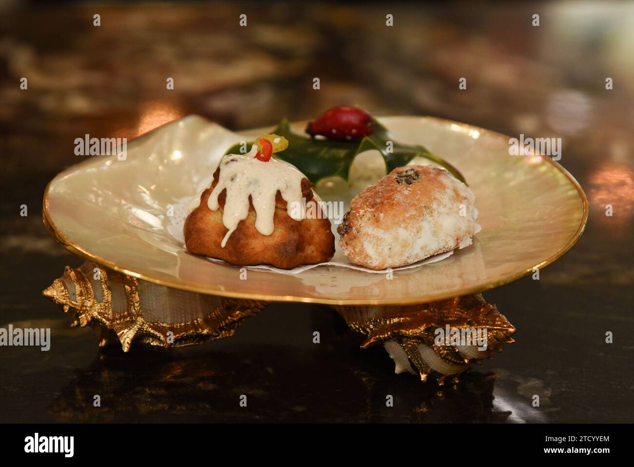 Plate of pastries Stock Photo - Alamy