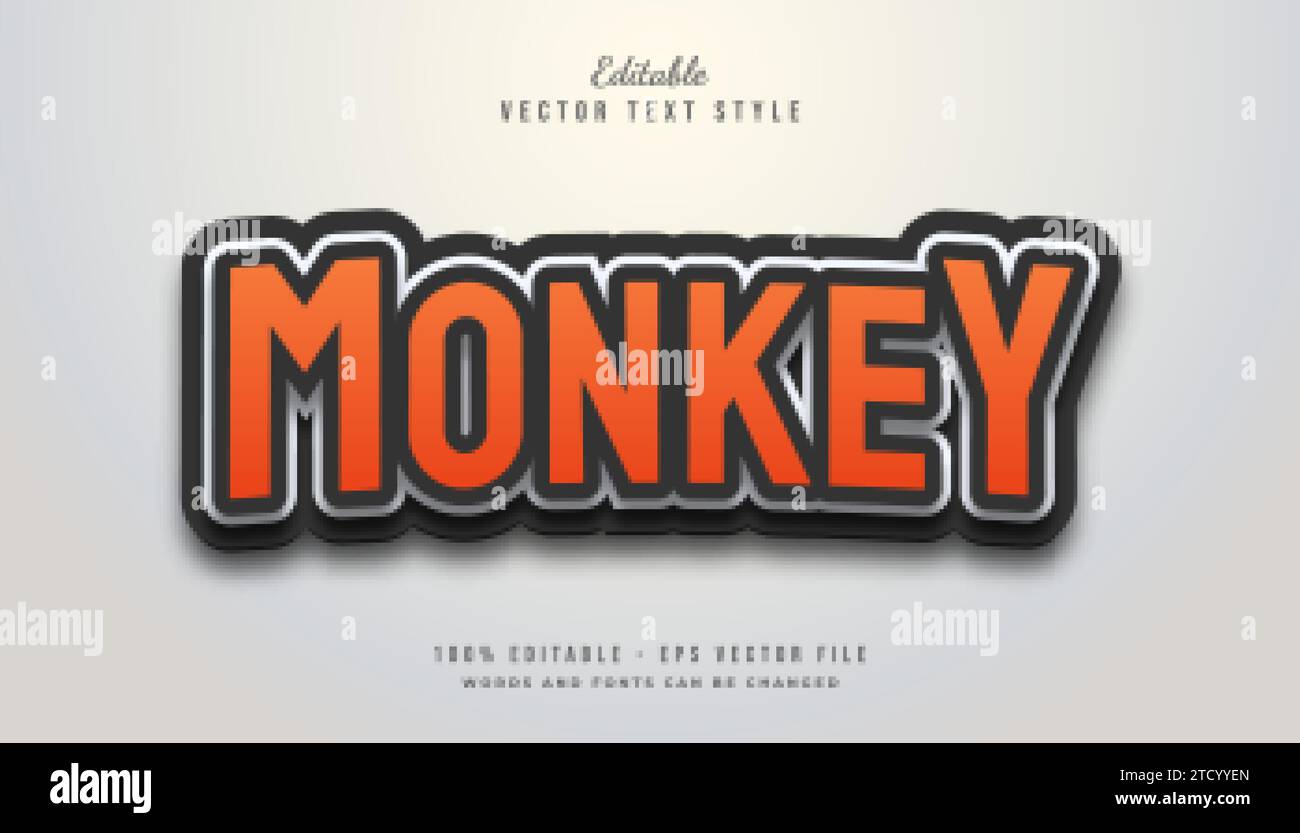 Monkey typography Stock Vector Images - Alamy