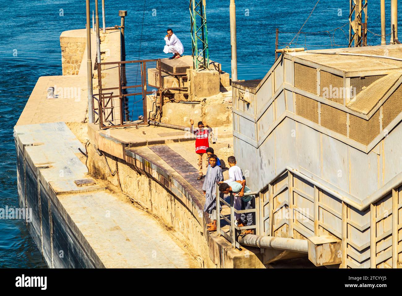 Egypt water nile children hi-res stock photography and images - Alamy